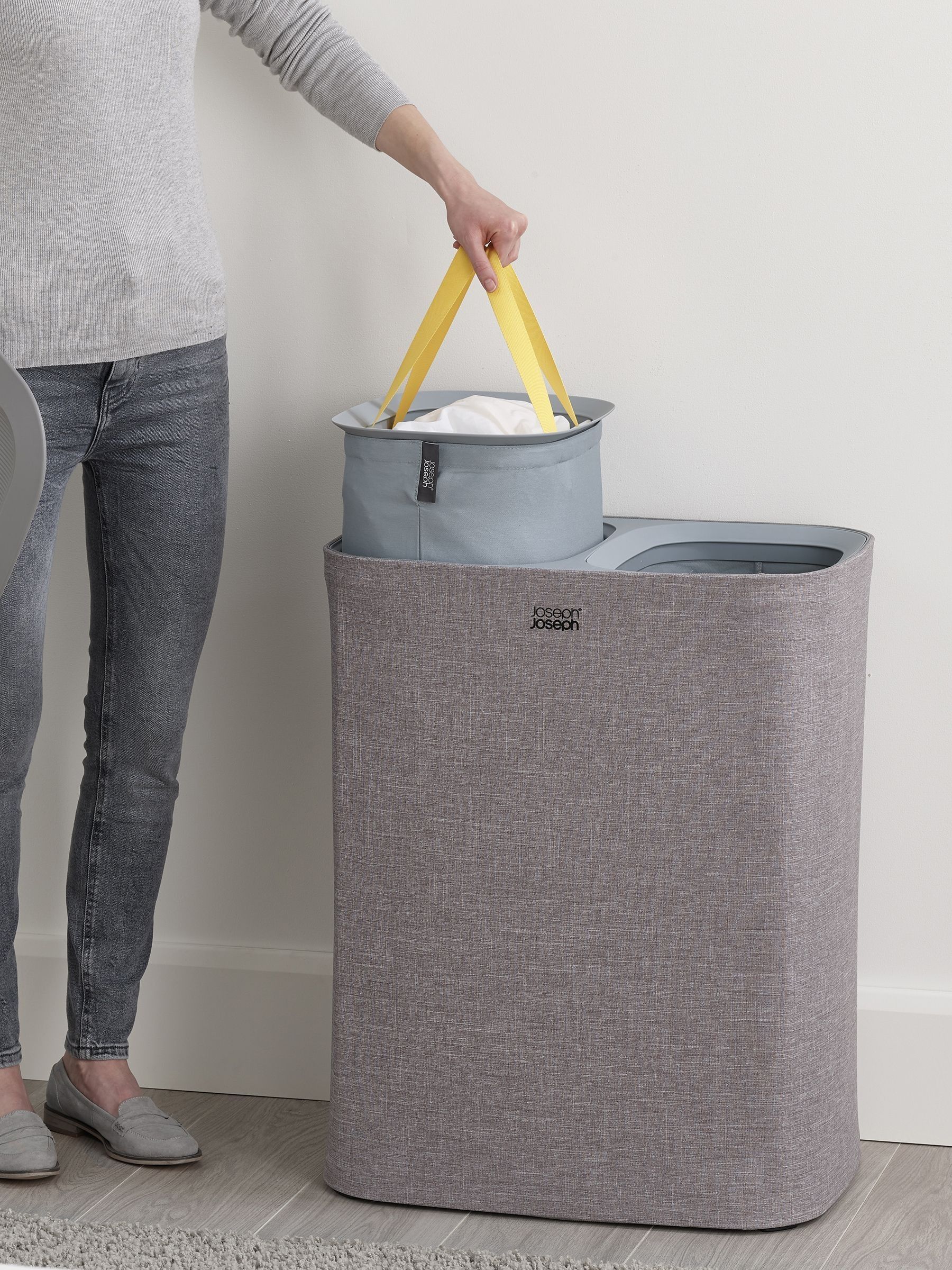 Buy Joseph Joseph Grey Tota 90 Litre Laundry Separation Basket from the Next UK online shop