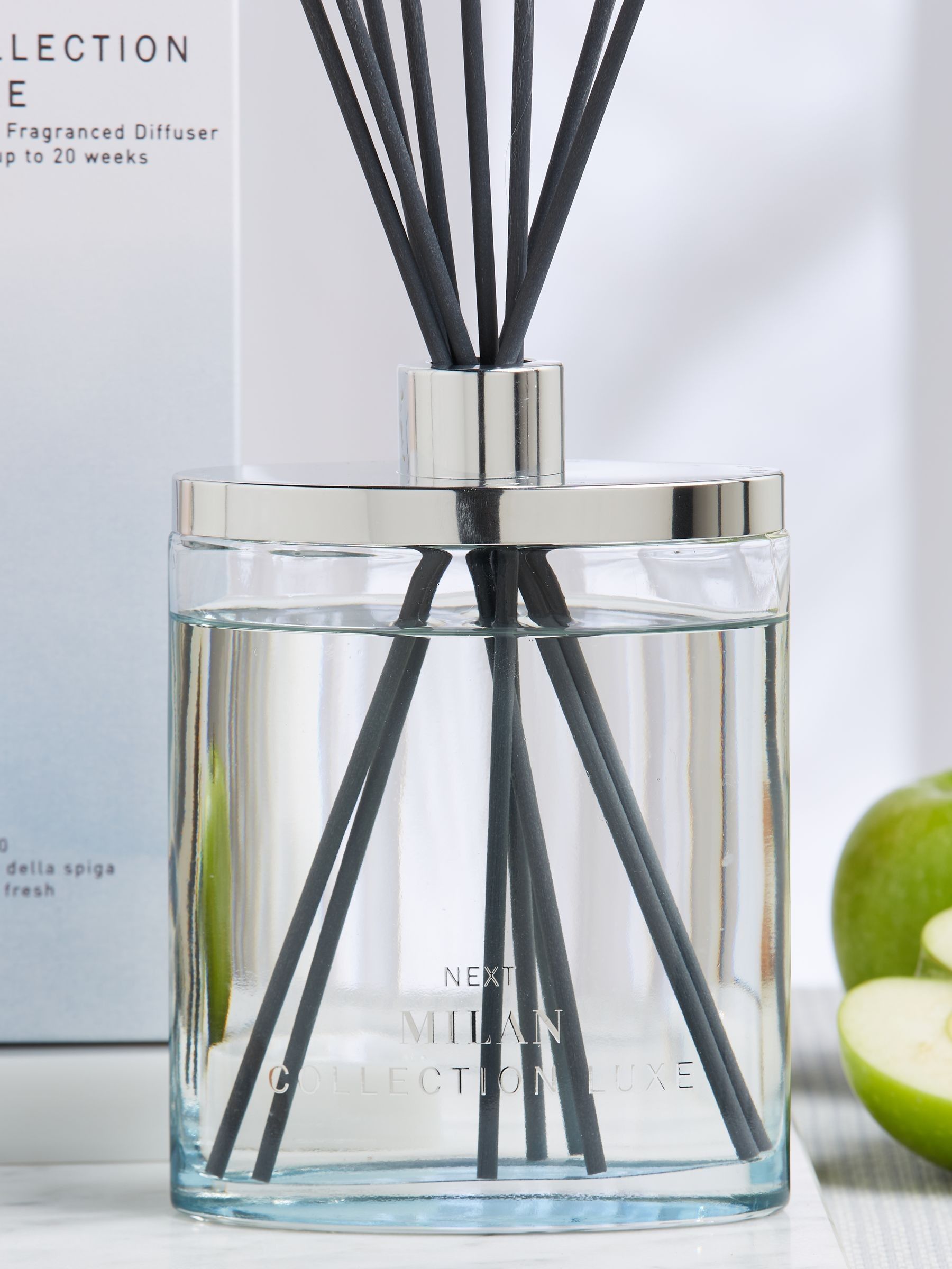 Buy Melon & Green Apple Collection Luxe Milan 400ml Diffuser from Next ...