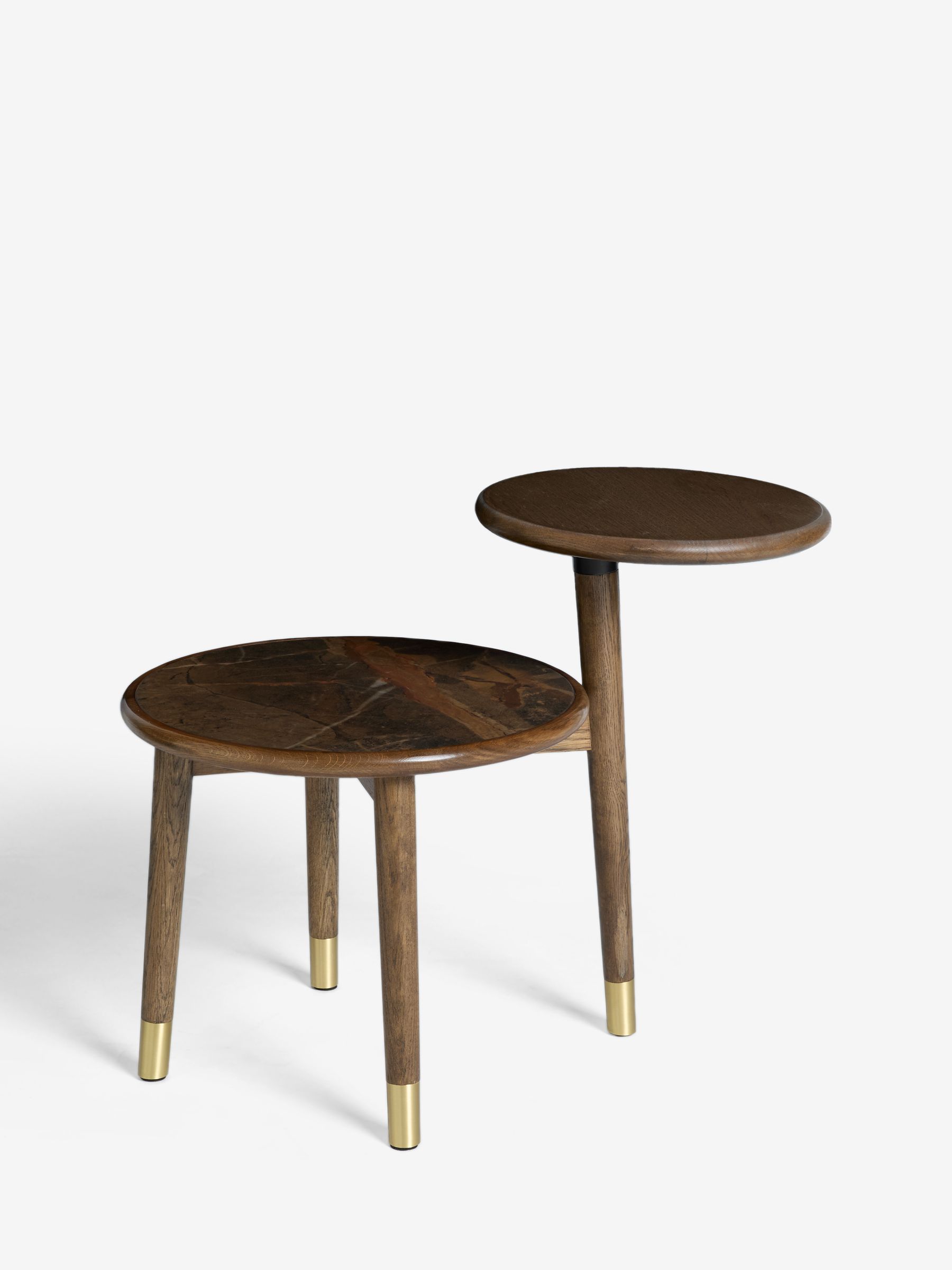 Buy Dark Edwin Oak Veneer Ceramic Top Side Table from the Next UK ...