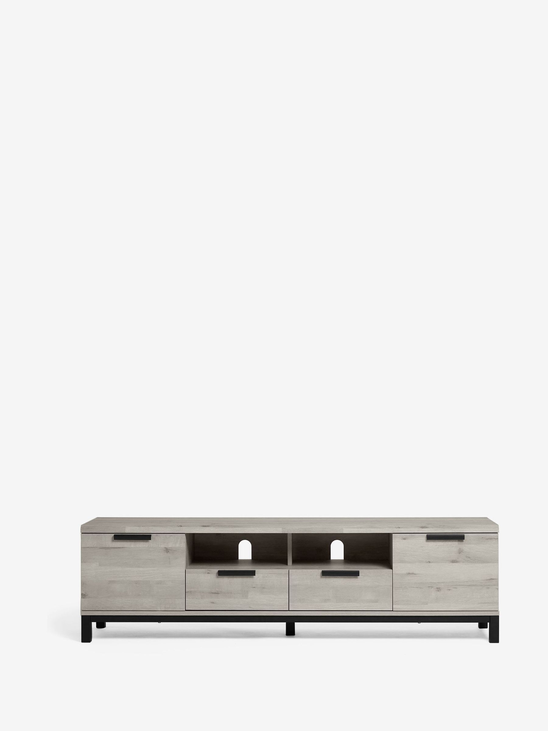 Buy Grey Bronx Up to 80 inch Oak Effect Slim TV Unit from the Next UK ...