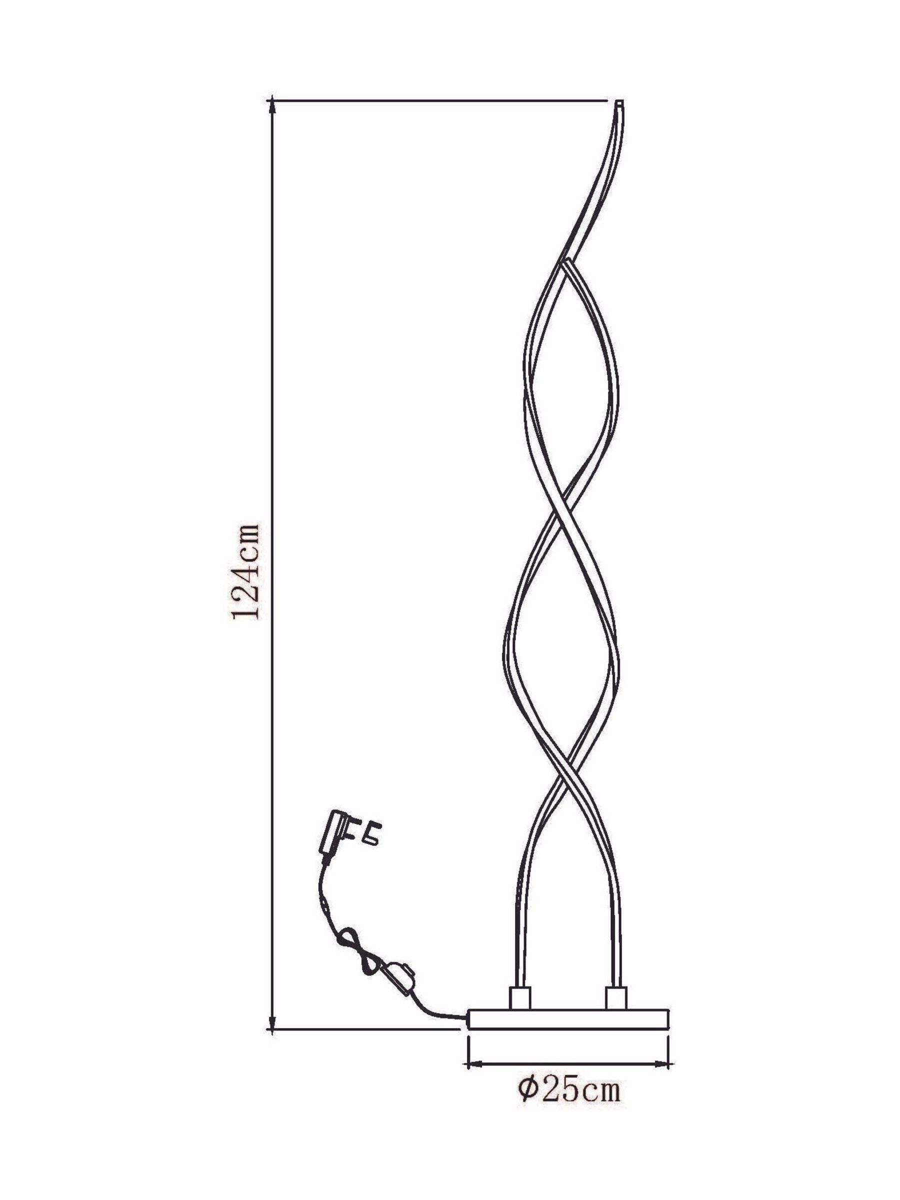 Buy Champagne Gold Callie LED Floor Lamp from Next Ireland