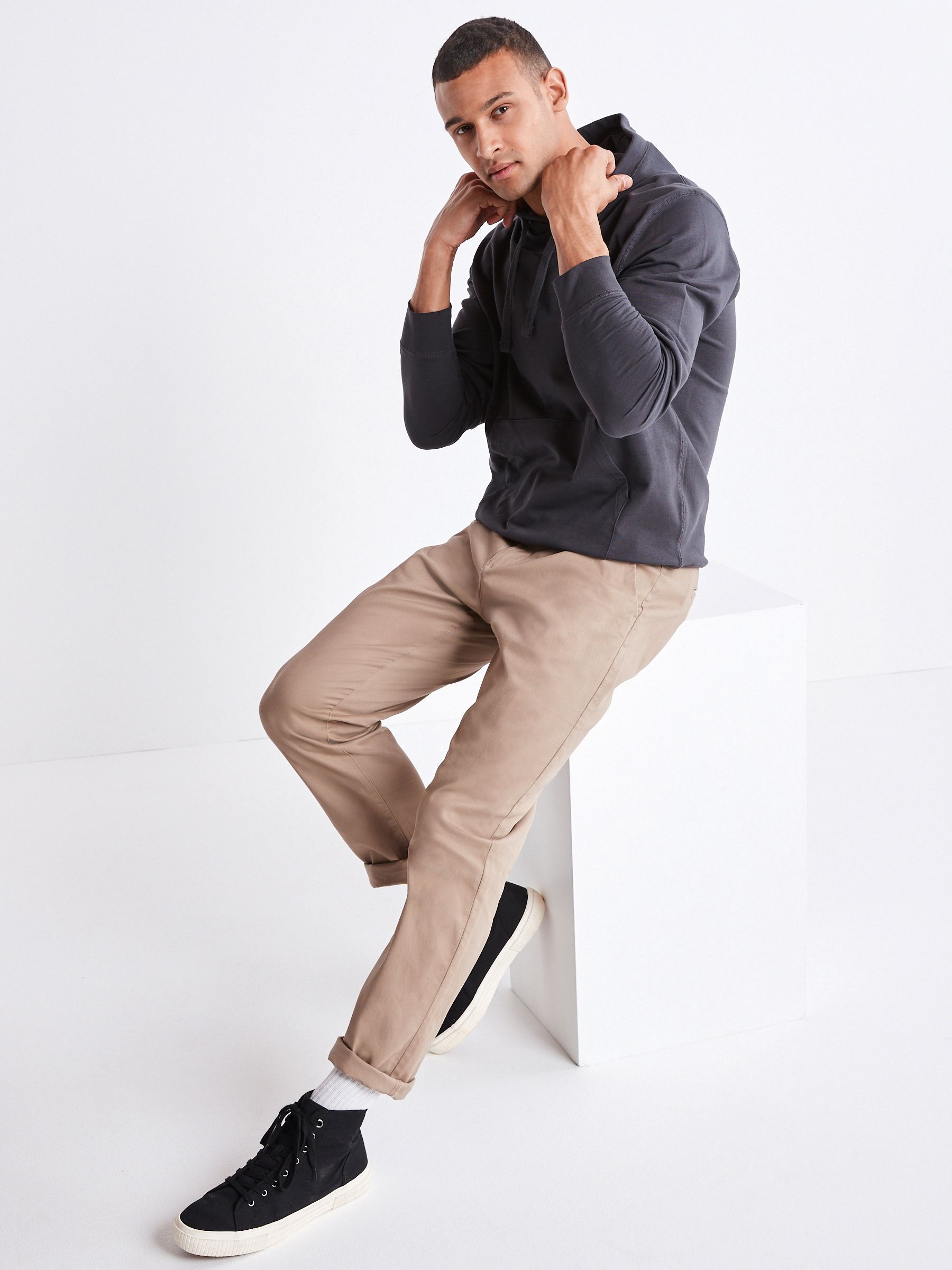 Buy Stone Relaxed Fit Stretch Chinos Trousers from Next Ireland