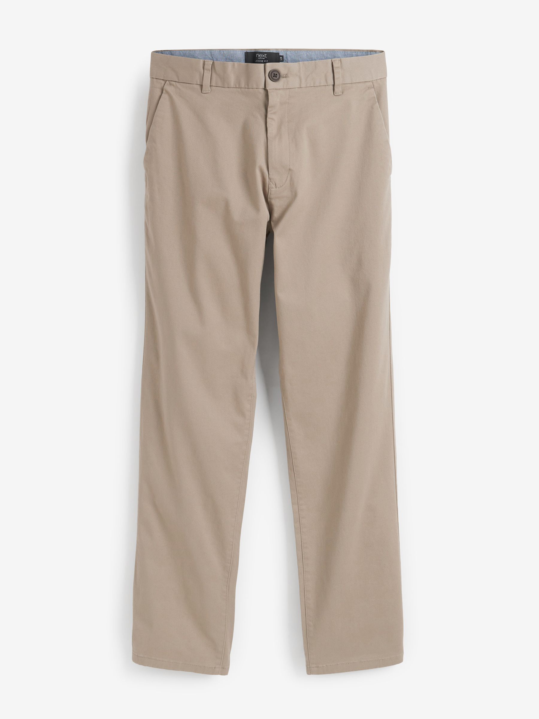Buy Stone Relaxed Fit Stretch Chinos Trousers from Next Ireland