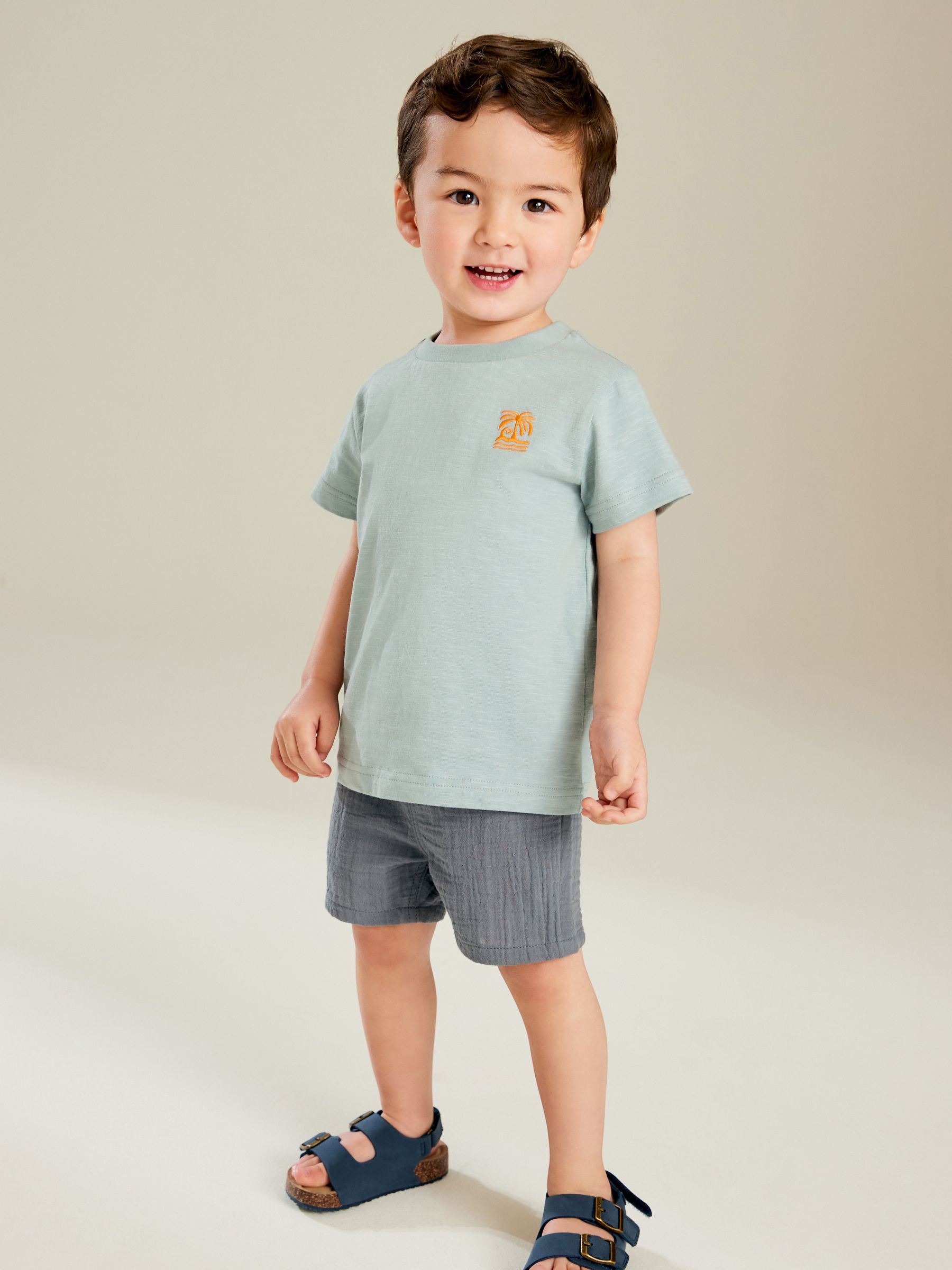 Buy Blue Soft Textured Pull On Shorts (3mths-7yrs) from the Next UK ...