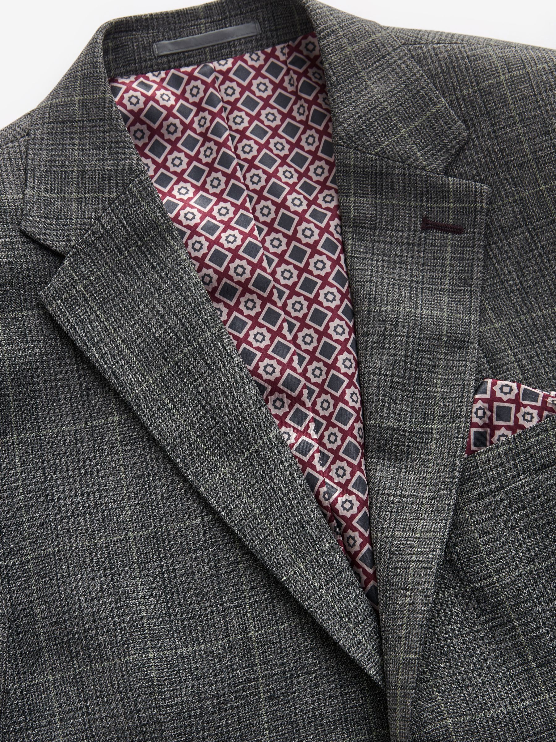 Buy Grey Prince of Wales Check Suit: Jacket from Next Australia