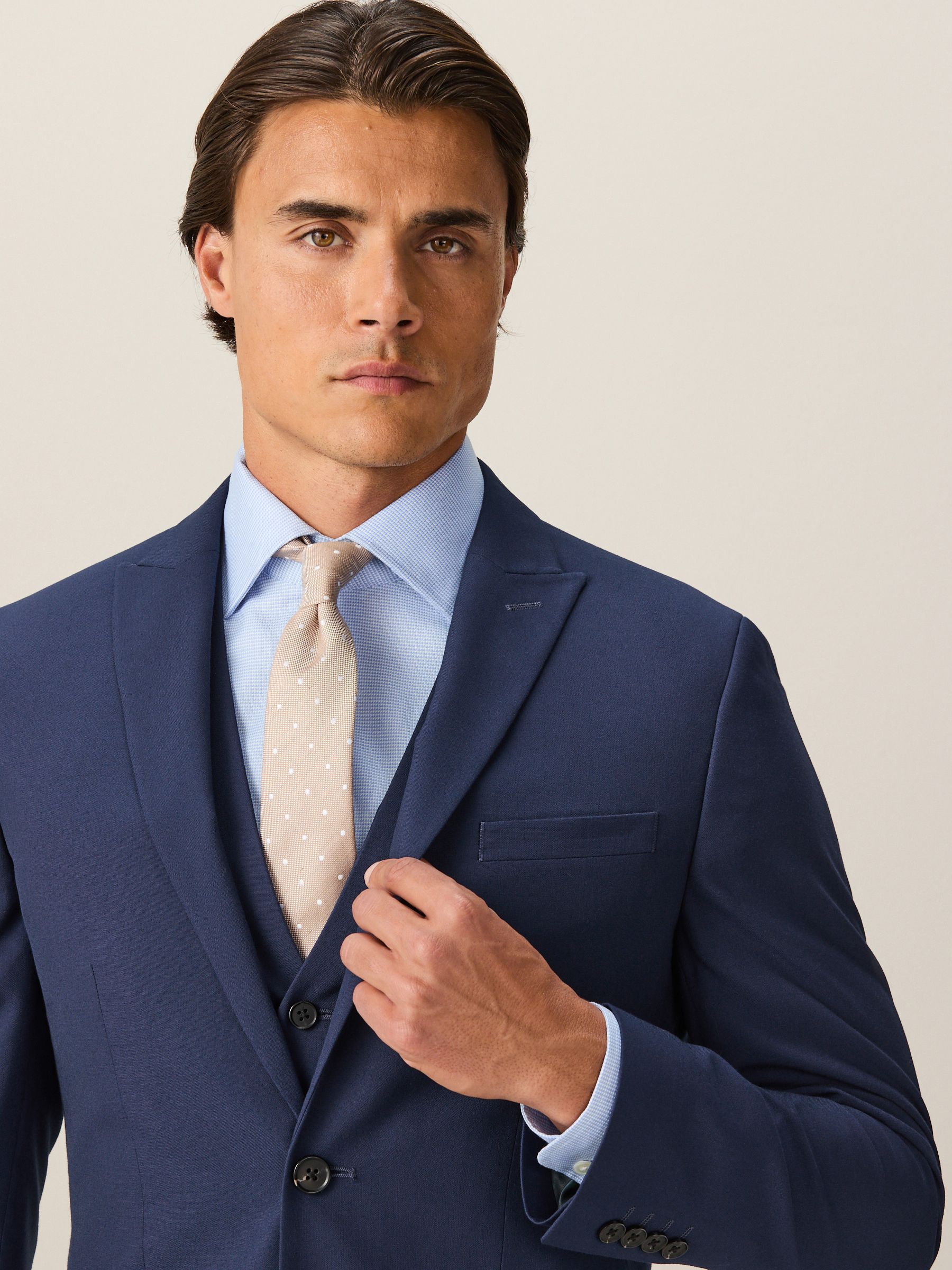 Buy Bright Blue Slim Fit Two Button Suit Jacket from the Next UK online ...