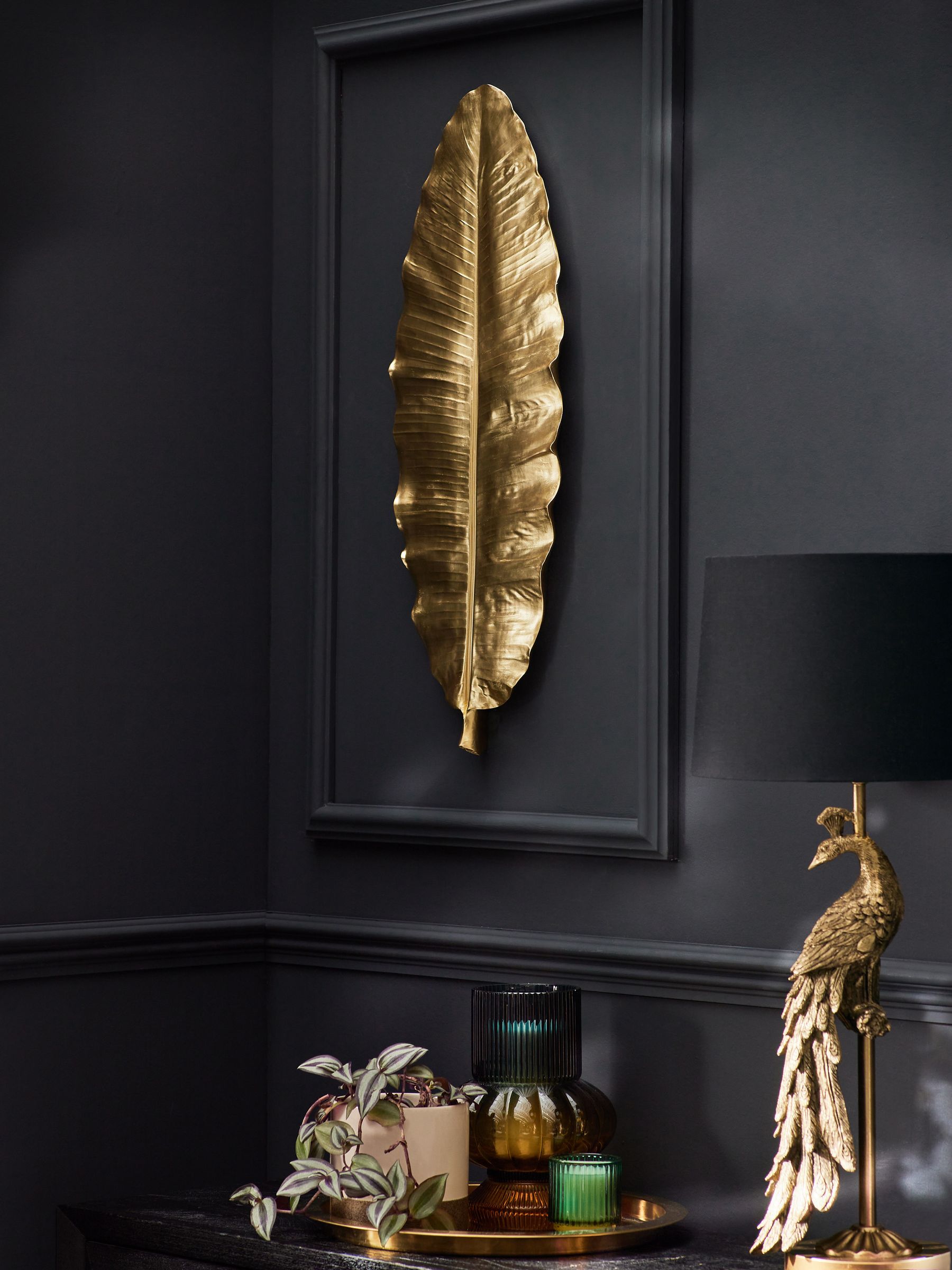 Buy Gold Leaf Wall Plaque from the Next UK online shop