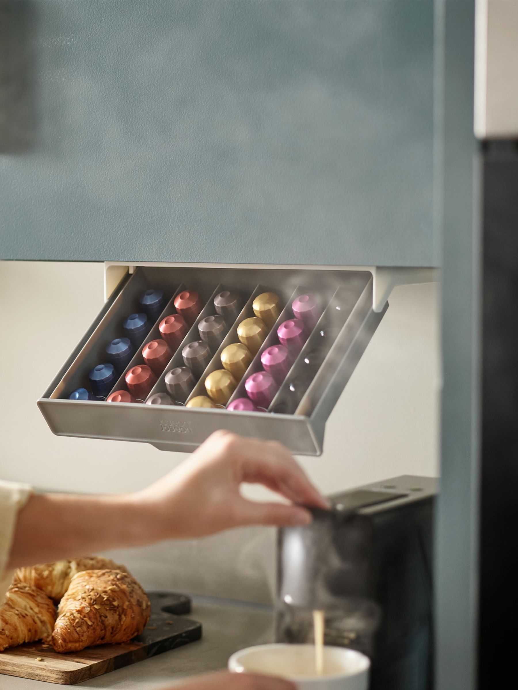 Buy Joseph® Joseph Grey Cupboard Store Coffee Capsule Storage Drawer ...