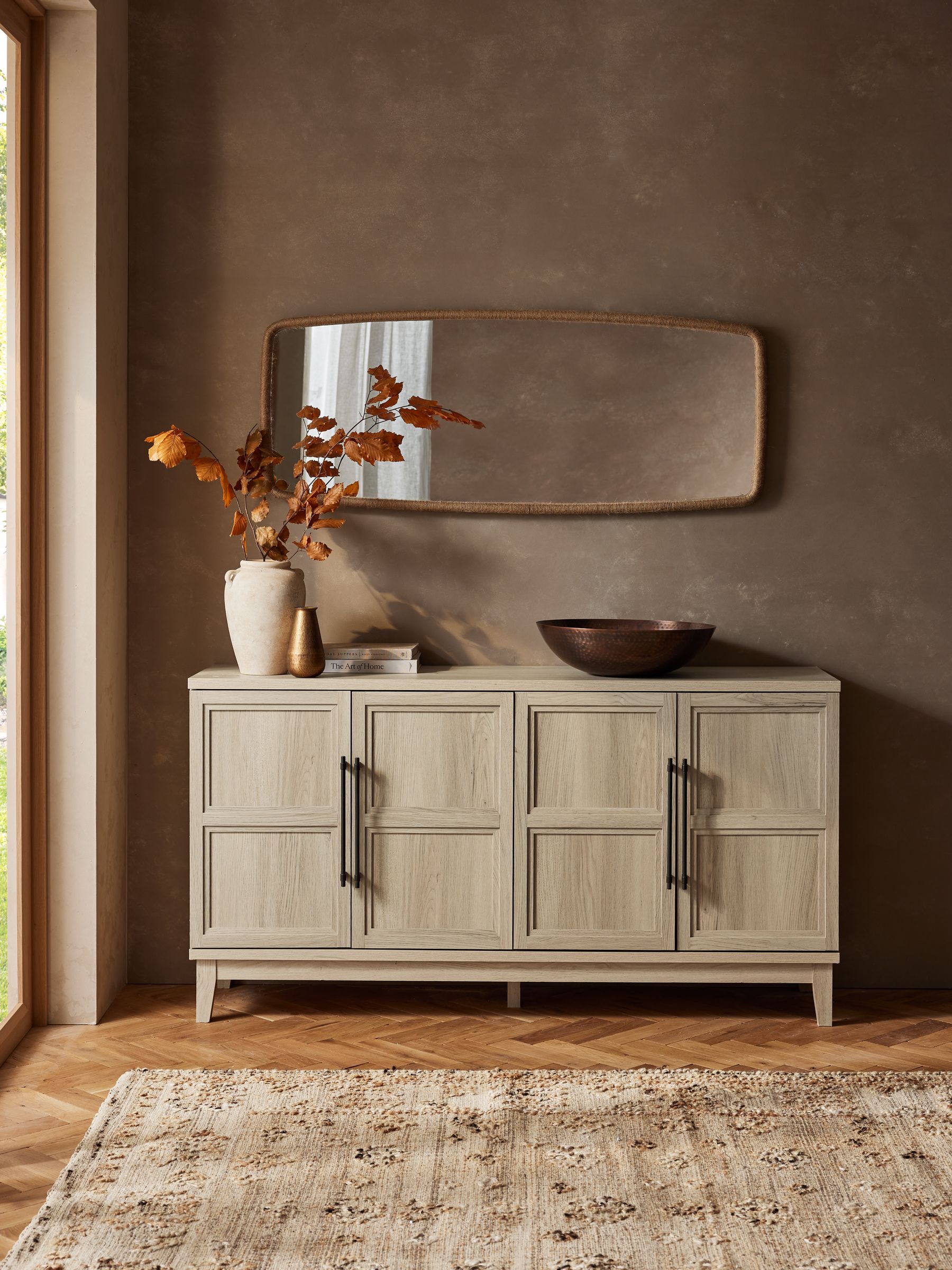 Buy Light Langton Oak Effect Large Sideboard from the Next UK online shop