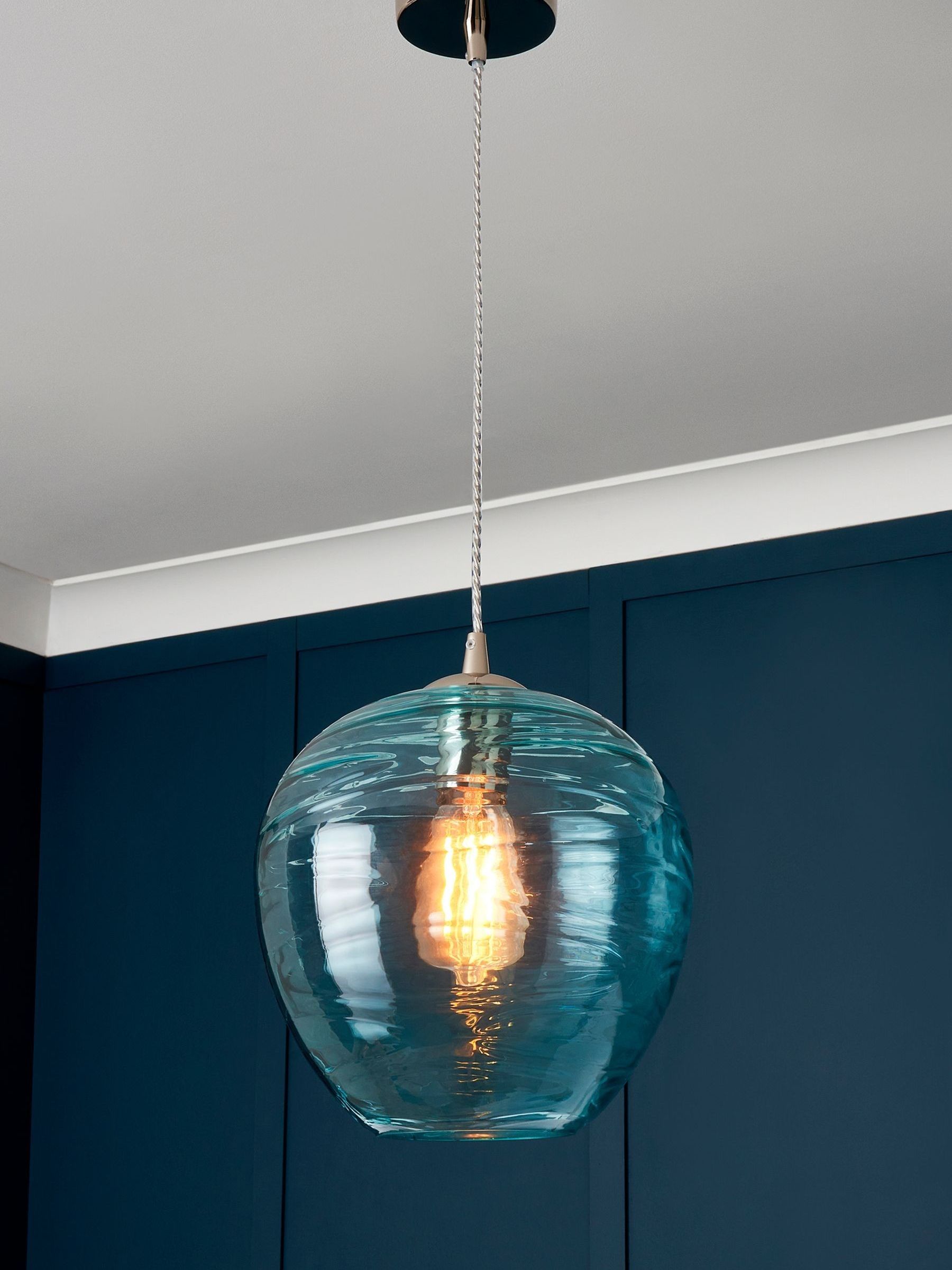 Buy Visconte by BHS Black Sarno 1 Light Pendant Ceiling Light from the ...