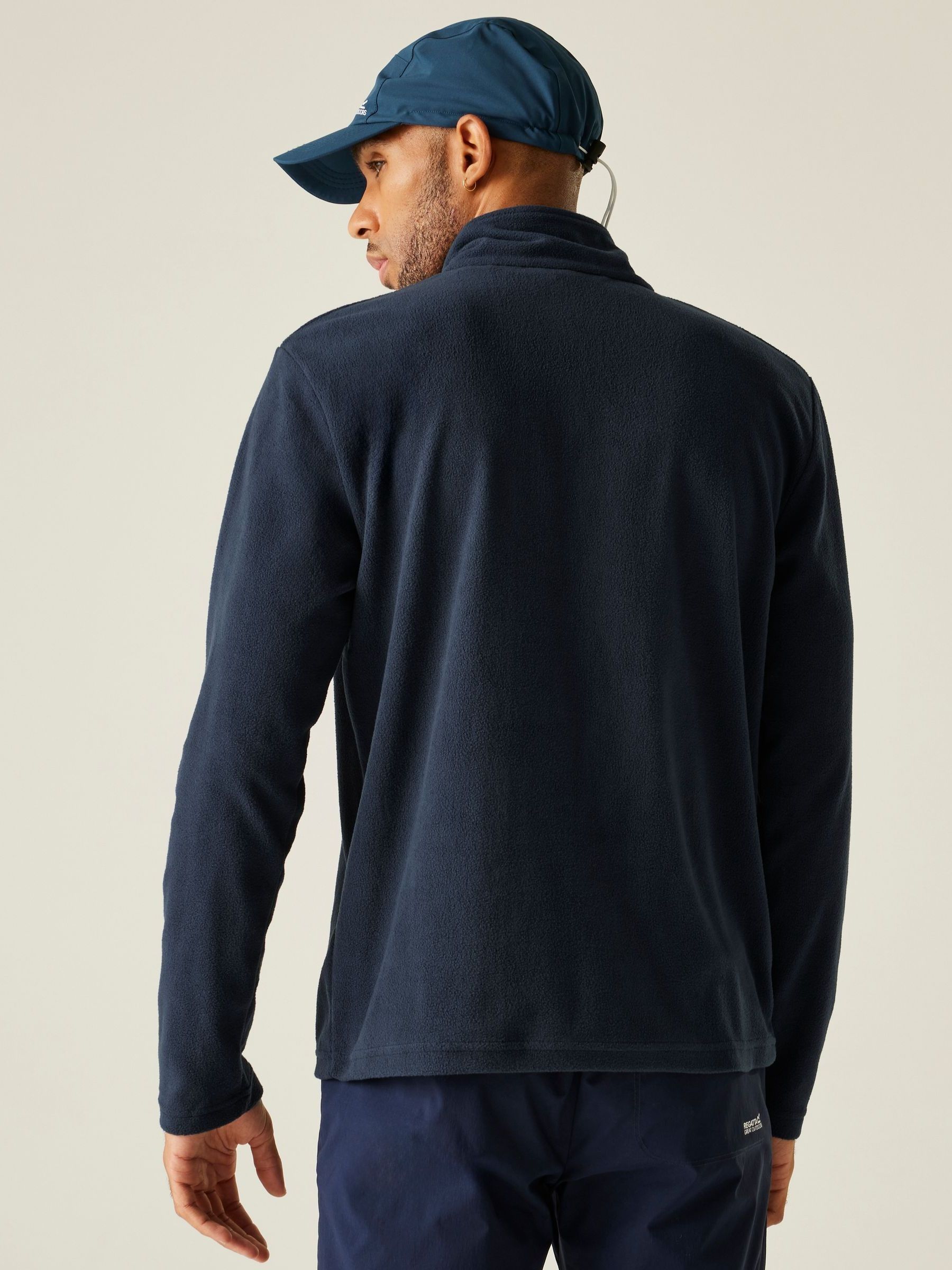 Buy Regatta Navy Blue Mens Thompson Lightweight Half Zip Fleece from ...