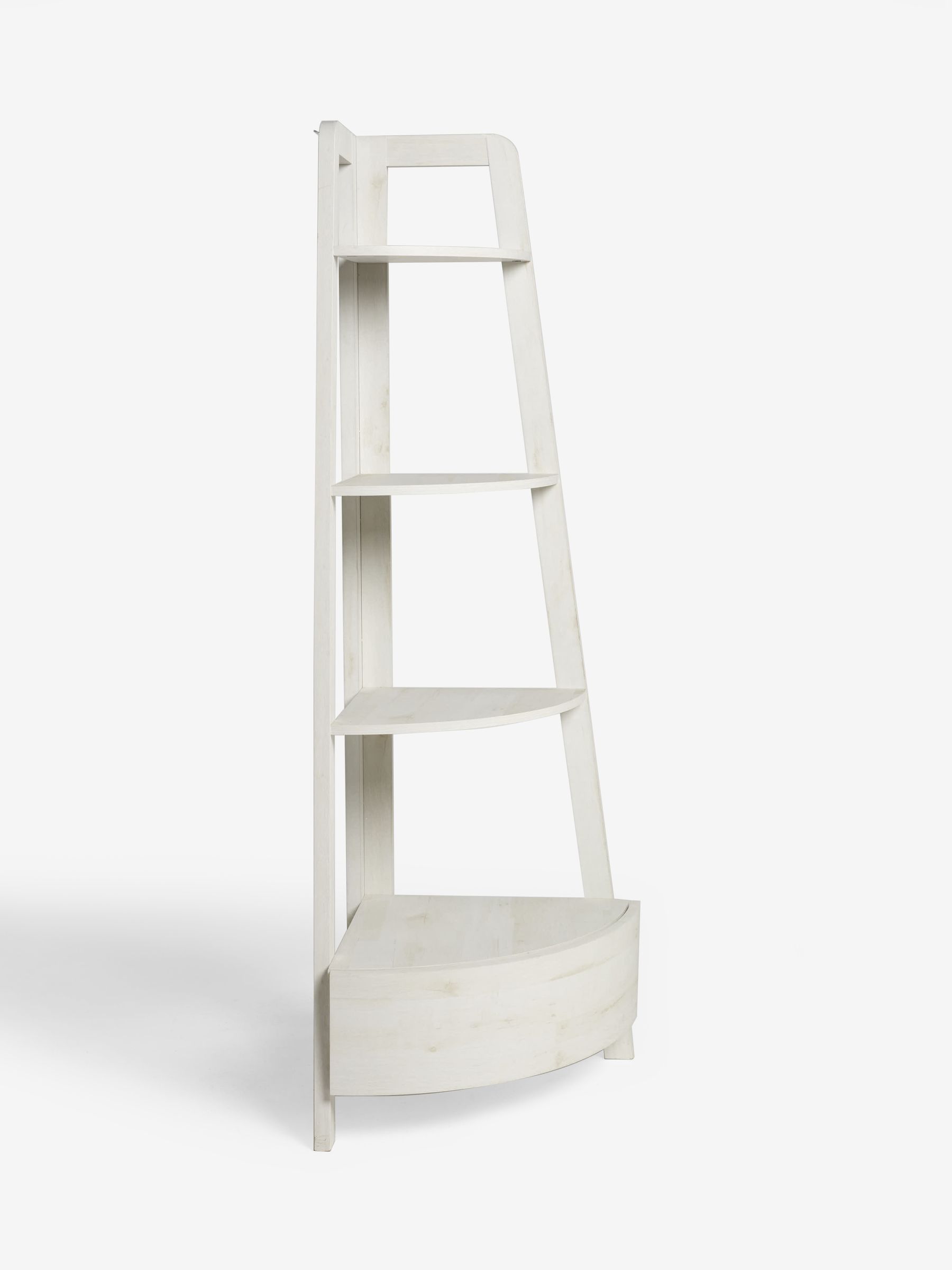 Buy White Bronx Oak Effect Corner Ladder Shelf from the Next UK online shop