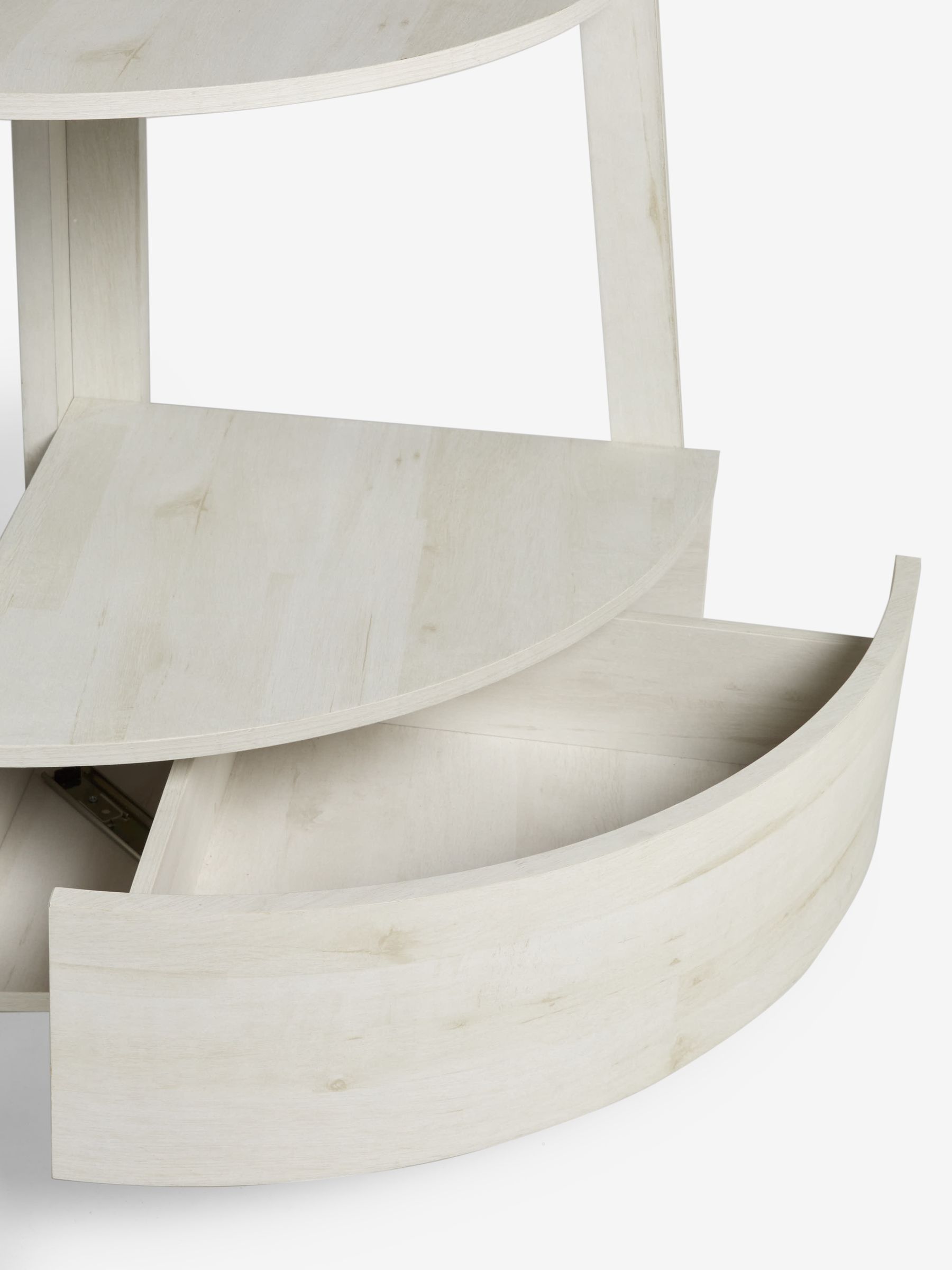 Buy White Bronx Oak Effect Corner Ladder Shelf from the Next UK online shop