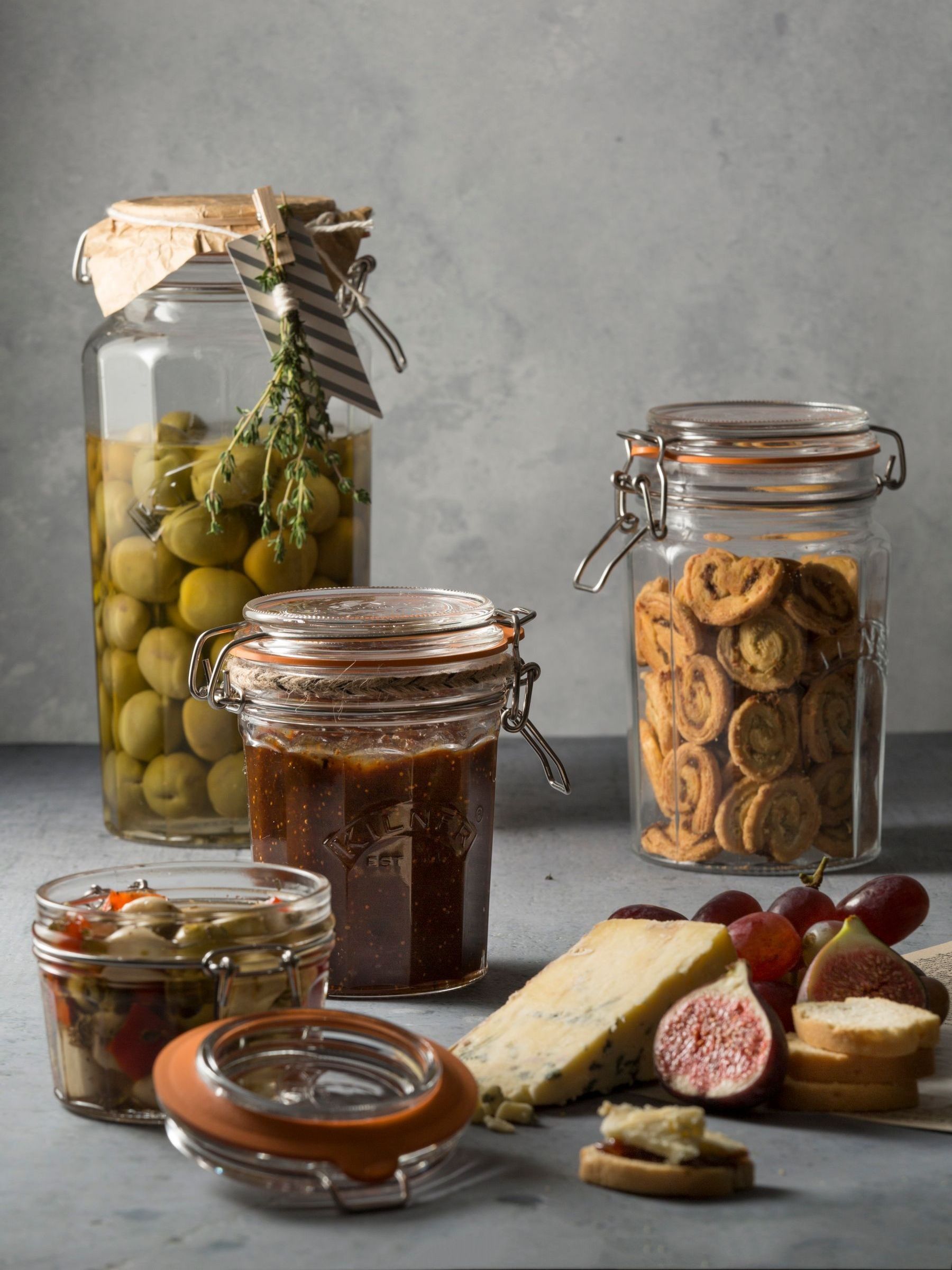 Buy Kilner Set of 3 Facetted Clip Top Jars 1.8L from the Next UK online ...