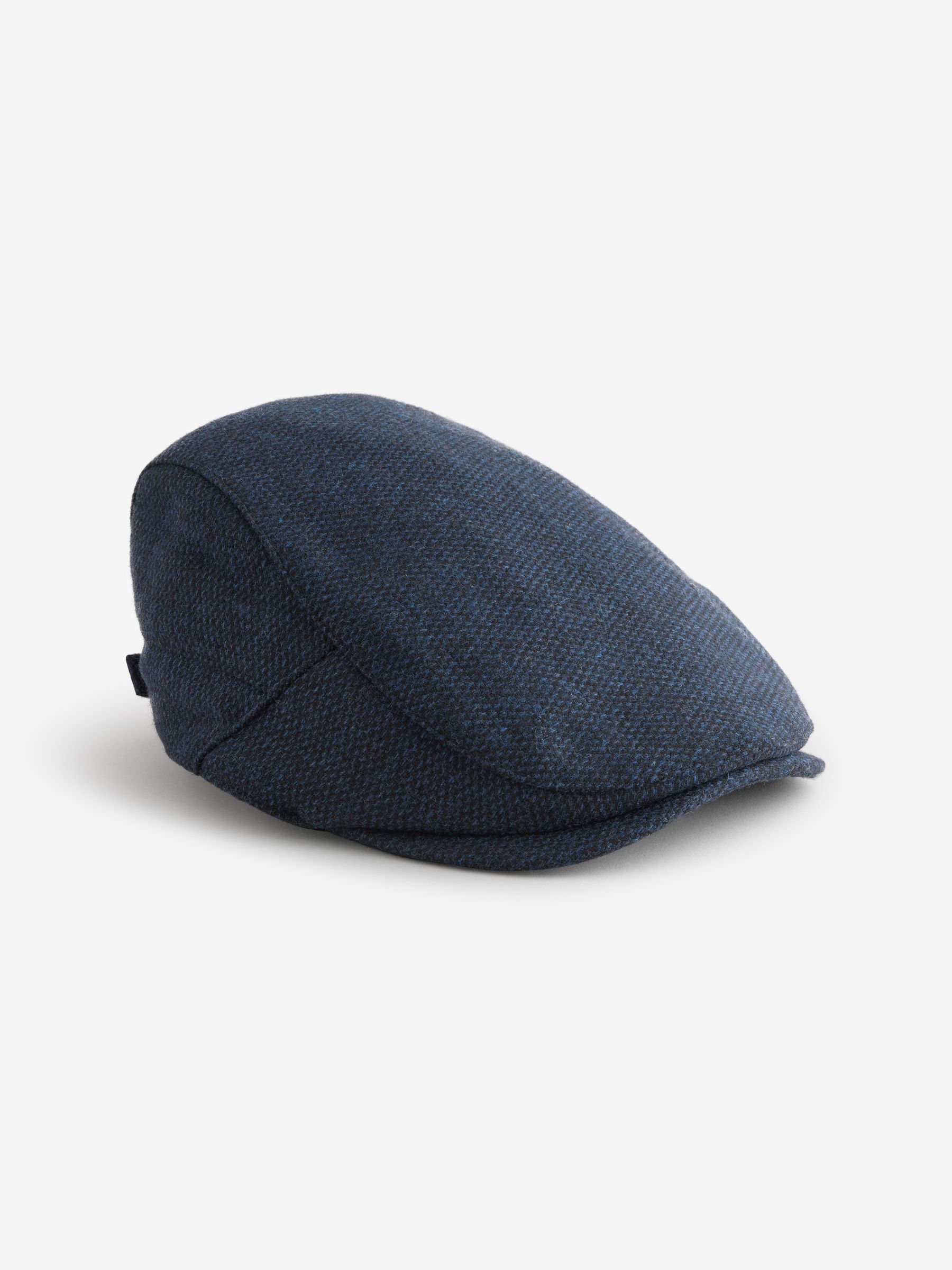 Buy Navy Blue Wool Blend Flat Cap from the Next UK online shop
