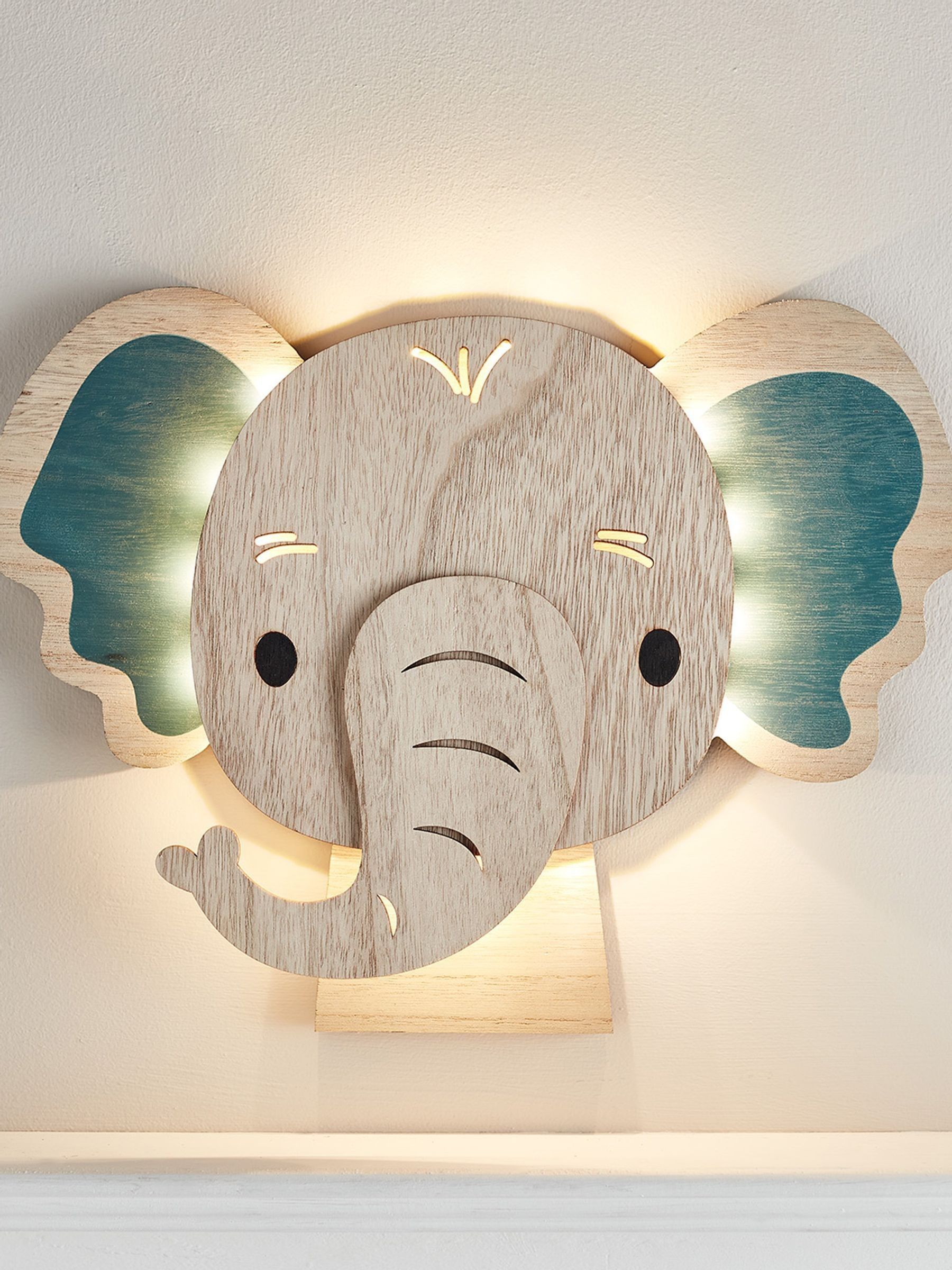 Buy Lights4fun Elephant Children's Wall Light from the Next UK online shop