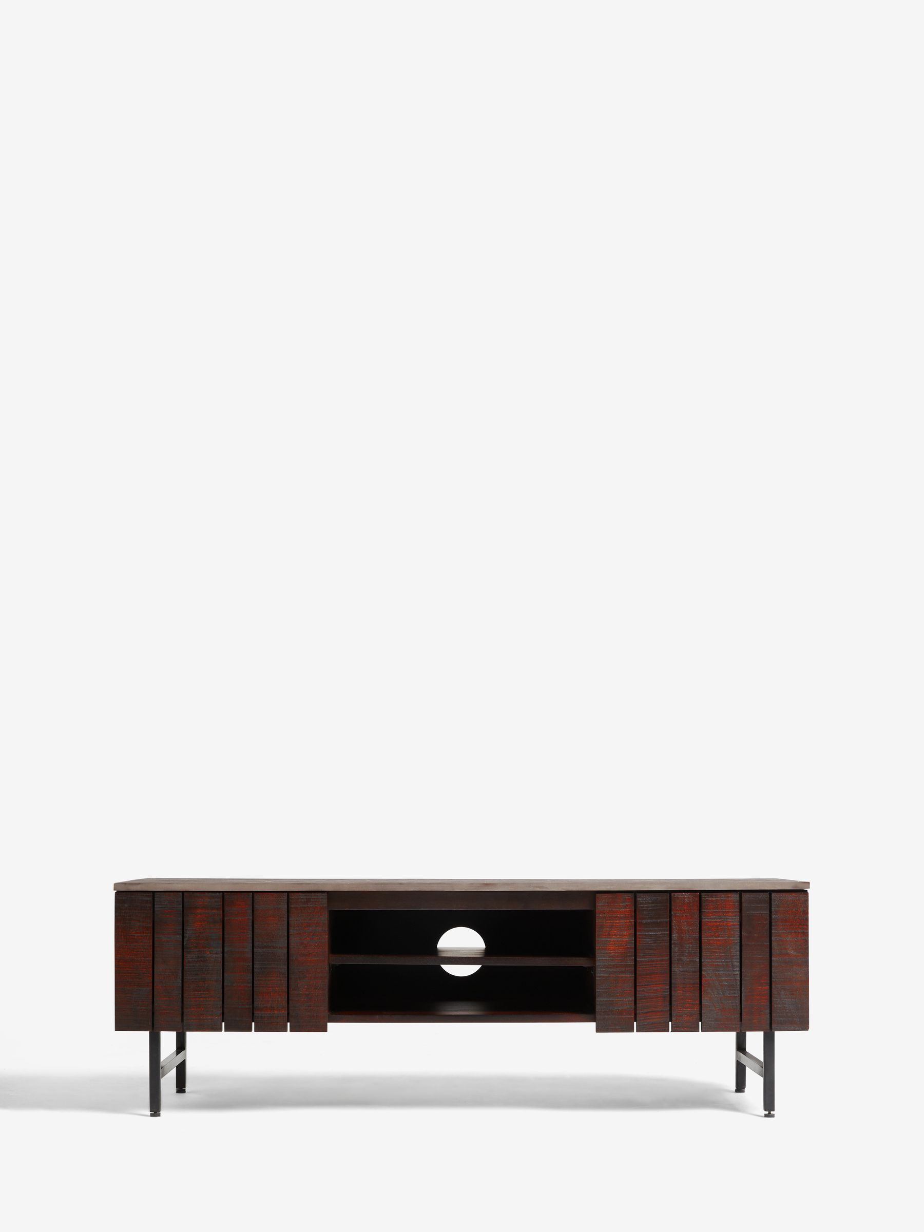 Buy French Connection Slatted Mango Wood and Concrete Effect Top French ...