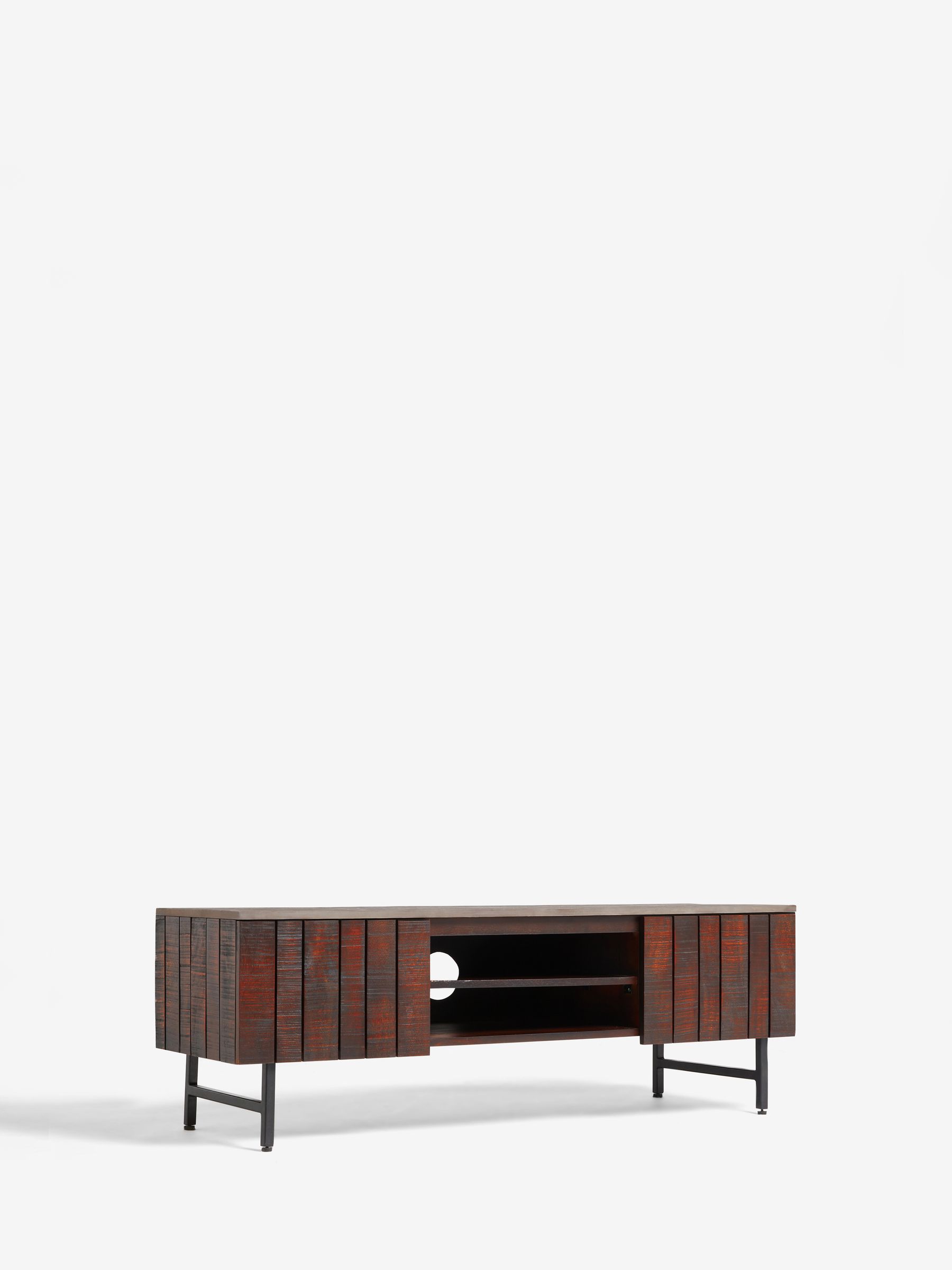 Buy French Connection Slatted Mango Wood and Concrete Effect Top French ...