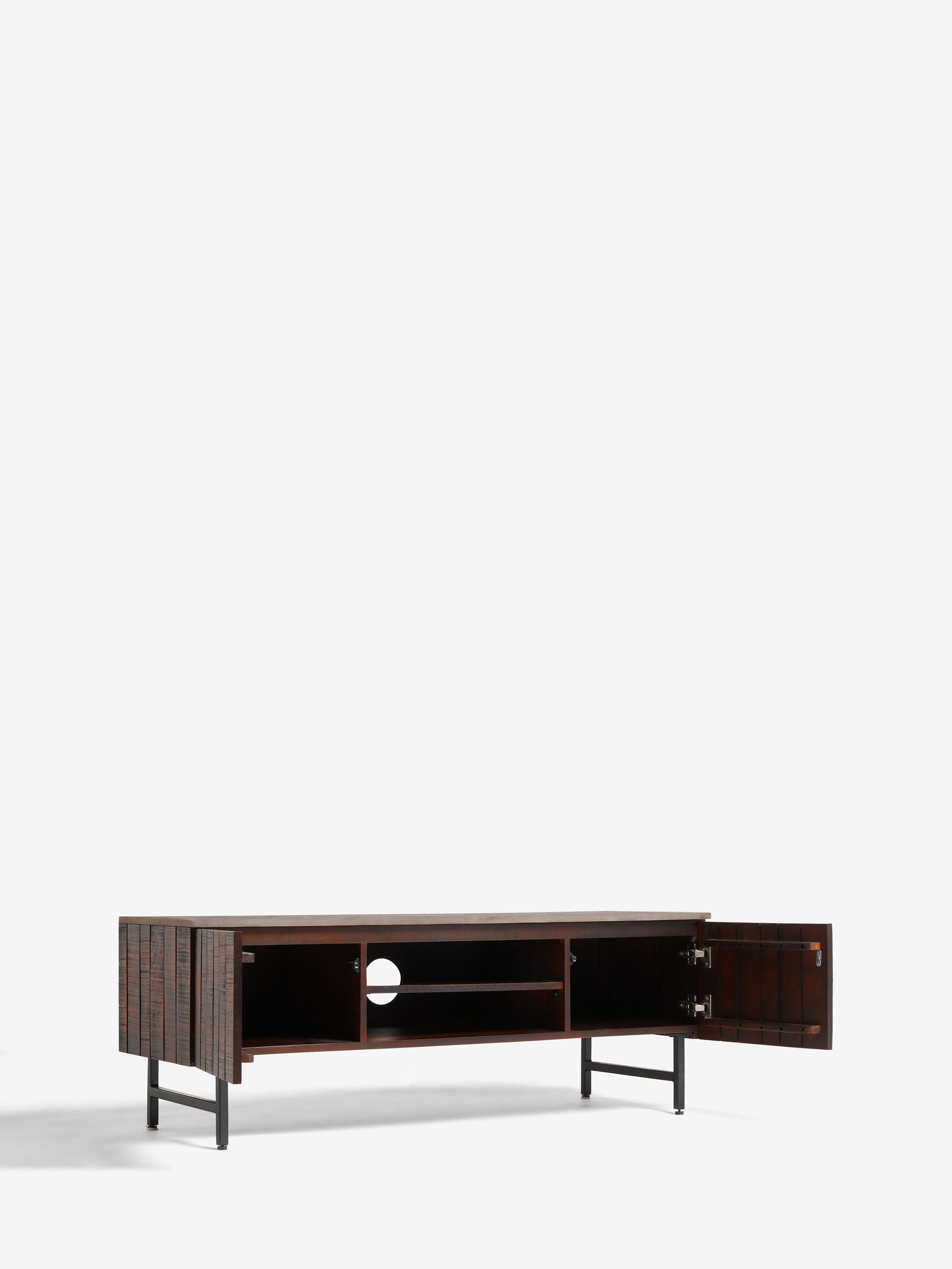 Buy French Connection Slatted Mango Wood and Concrete Effect Top French ...