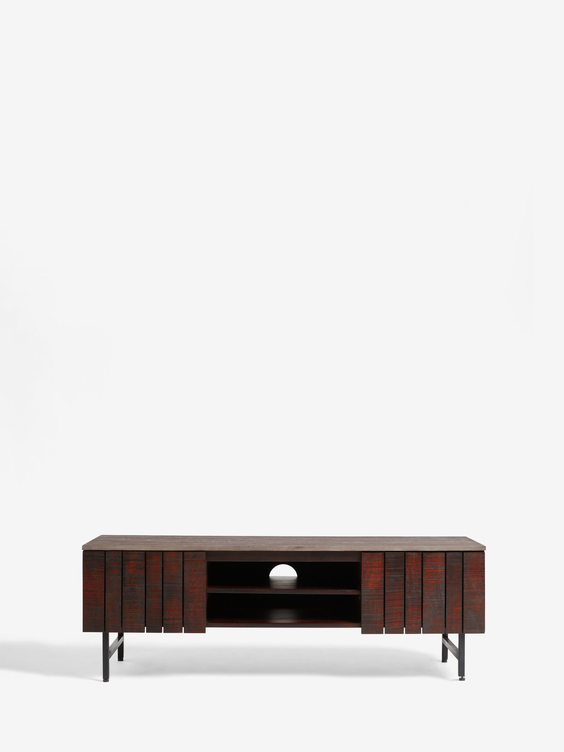 Buy French Connection Slatted Mango Wood and Concrete Effect Top French ...