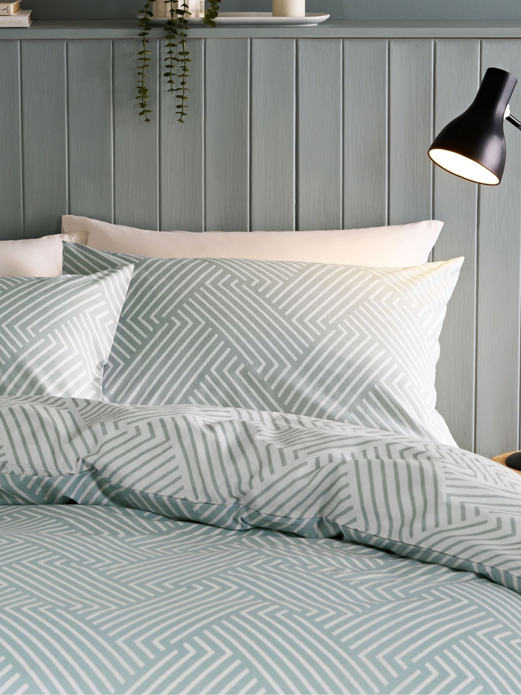 Buy Sage Green Duvet Cover and Pillowcase Set from Next Ireland