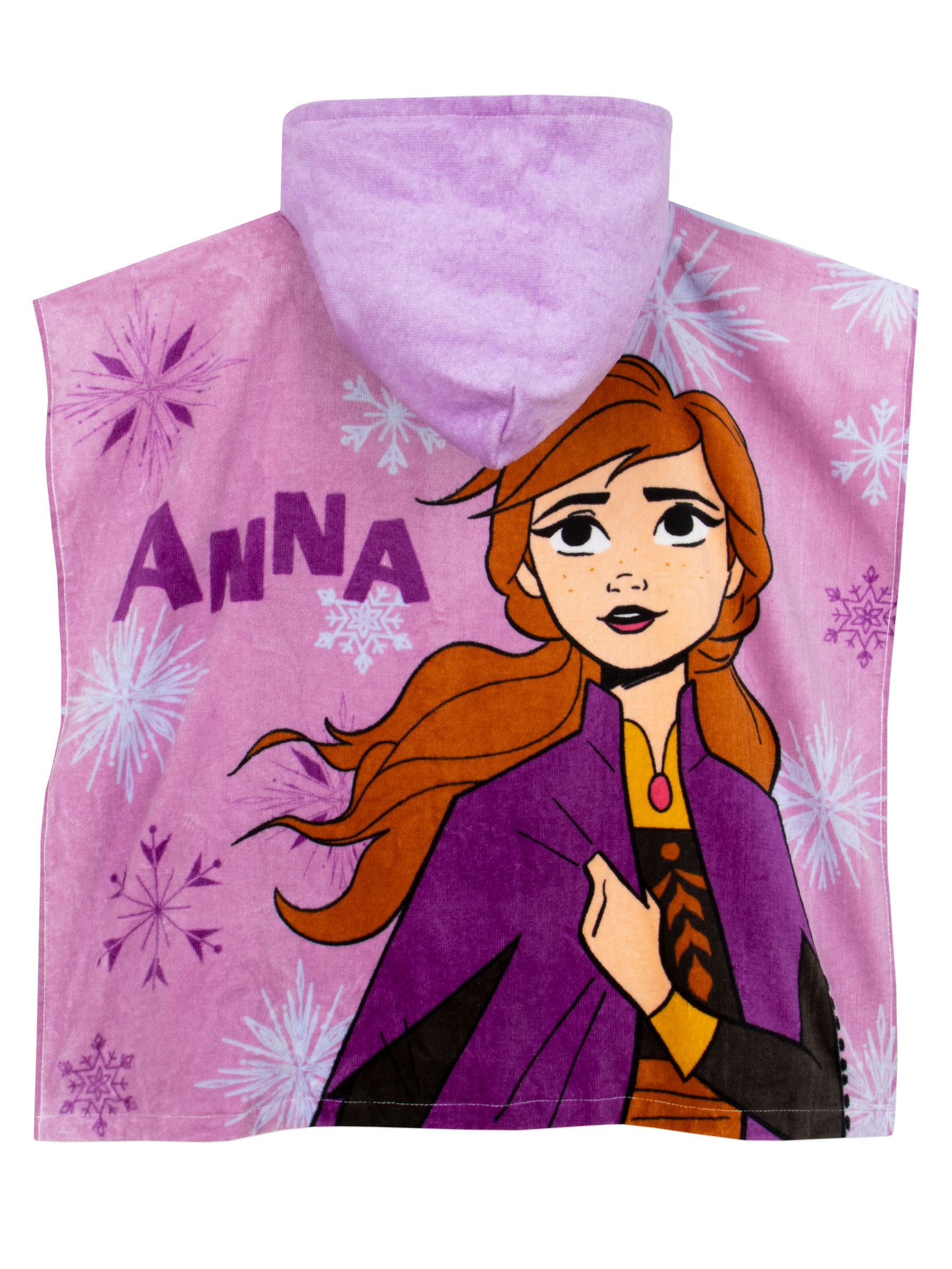 Buy Character Purple Frozen 100% Cotton Poncho from the Next UK online shop