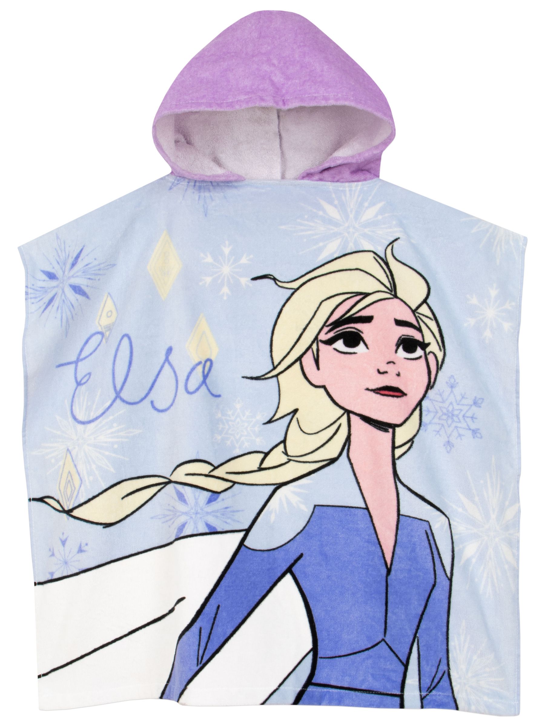 Buy Character Purple Frozen 100% Cotton Poncho from the Next UK online shop