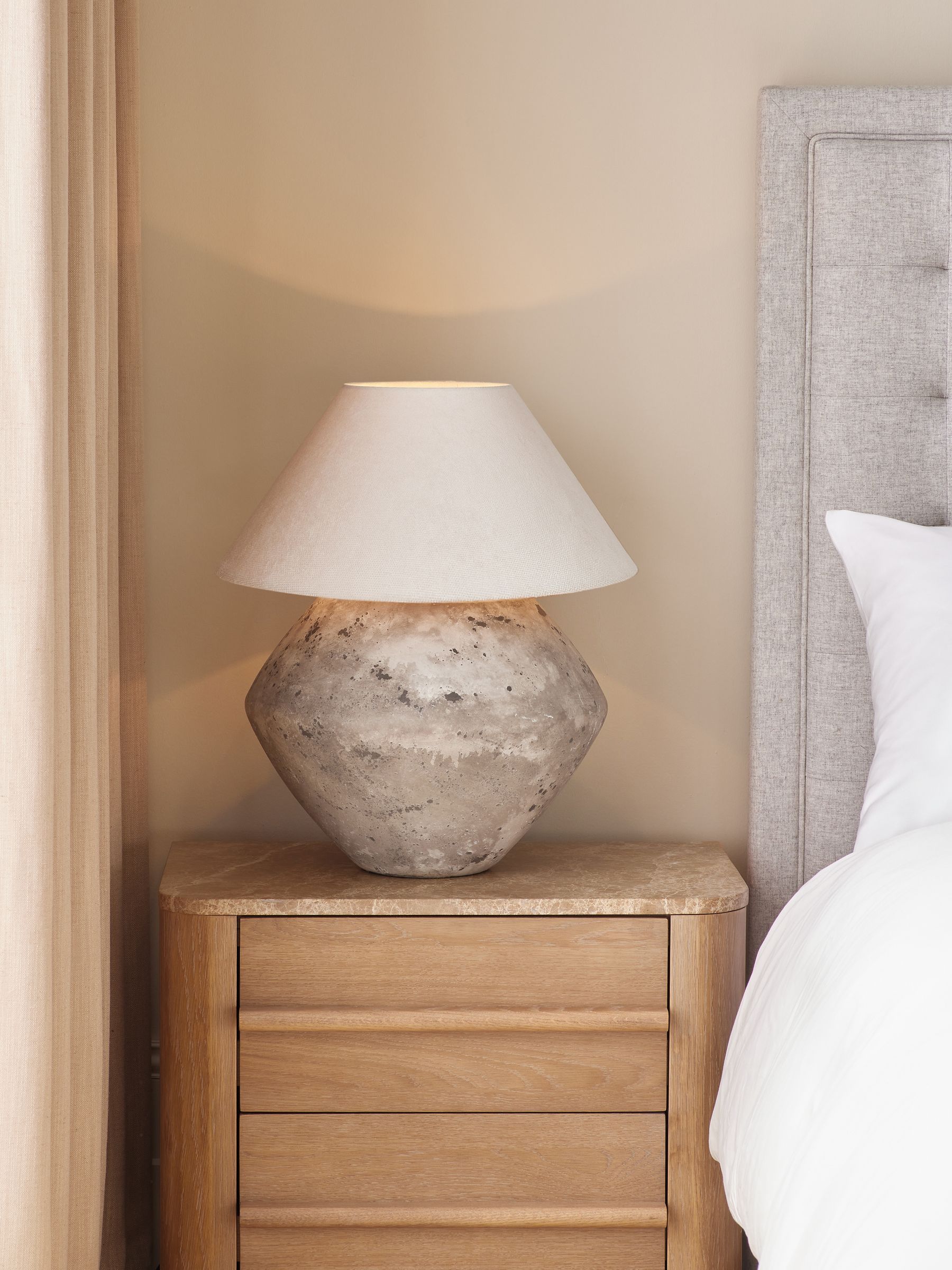 Buy Natural N. Premium Burghley Large Table Lamp from the Next UK ...