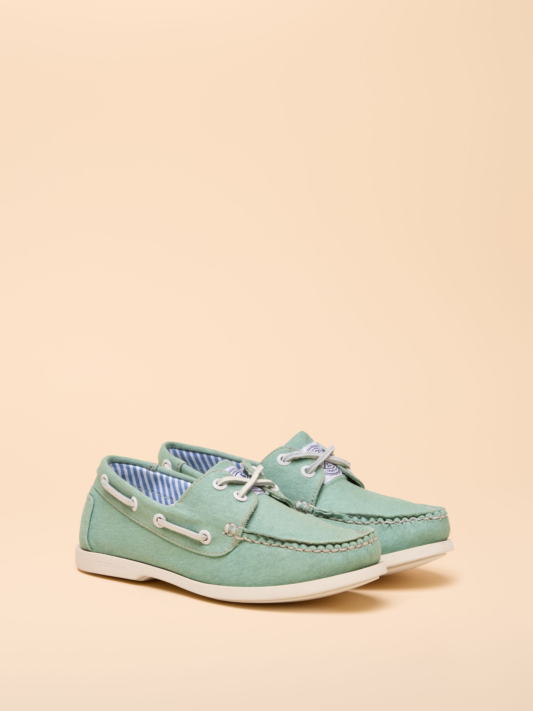Buy Joules Joules X Chatham Green Jetty Deck Shoes from the Next UK ...