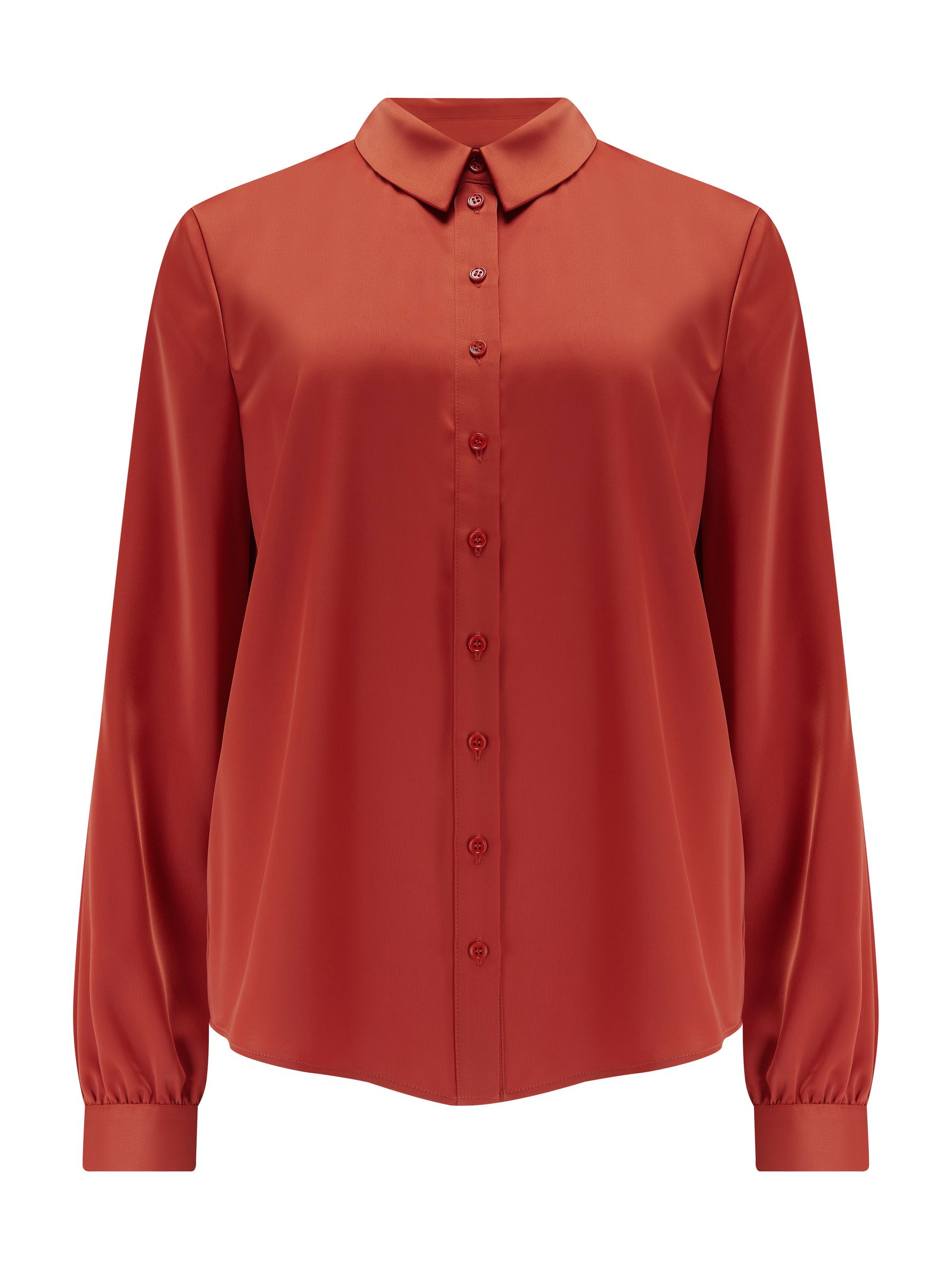 Buy Pour Moi Orange Millie Fuller Bust Satin Woven Shirt from the Next ...