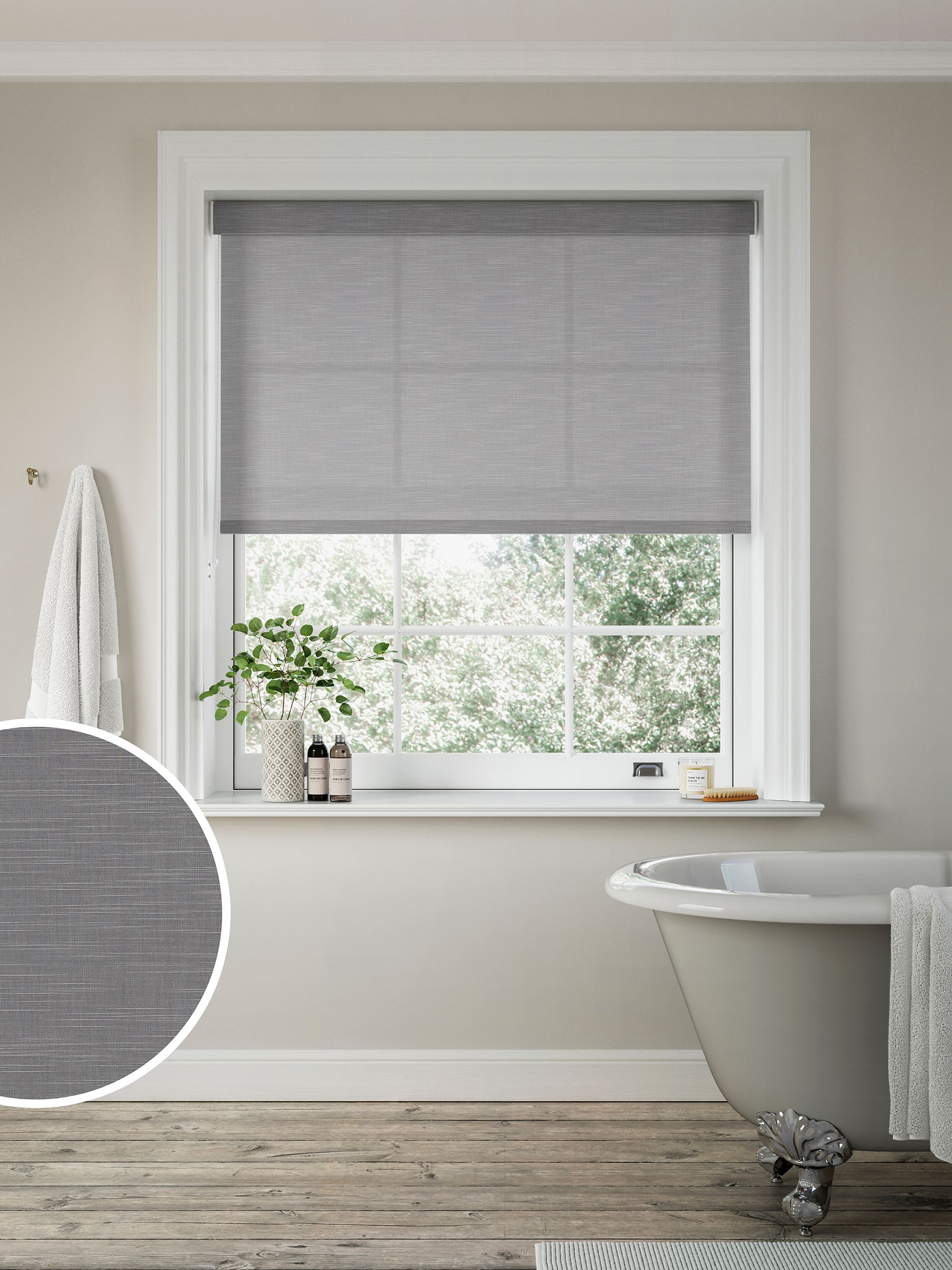 Buy Charcoal Grey Knots Made to Measure Roller Blind from the Next UK ...