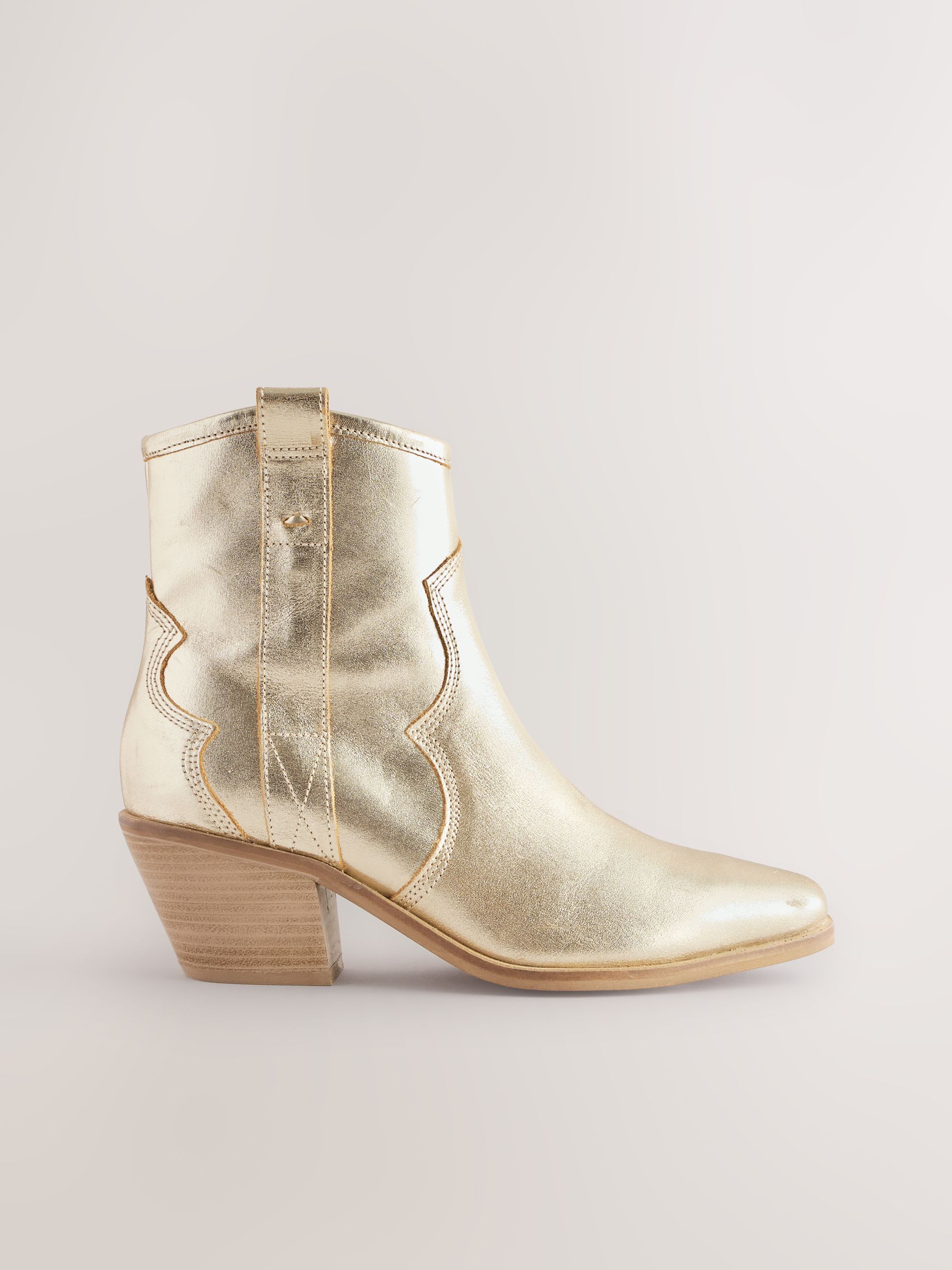 Buy Champagne Gold Boho Standard/Wide Fit Forever Comfort® Leather ...