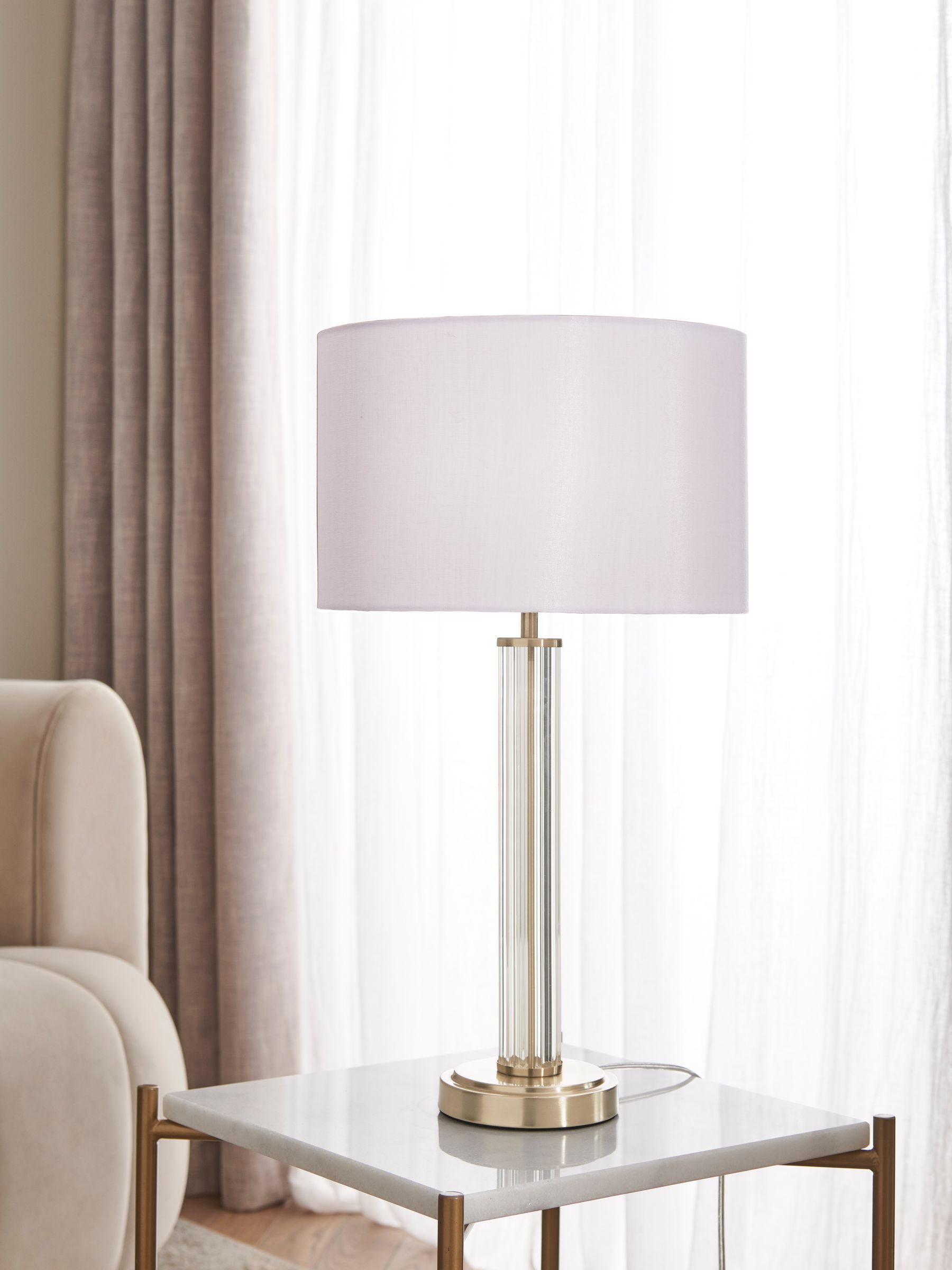 Buy Lipsy Gold Glass Table Lamp from the Next UK online shop