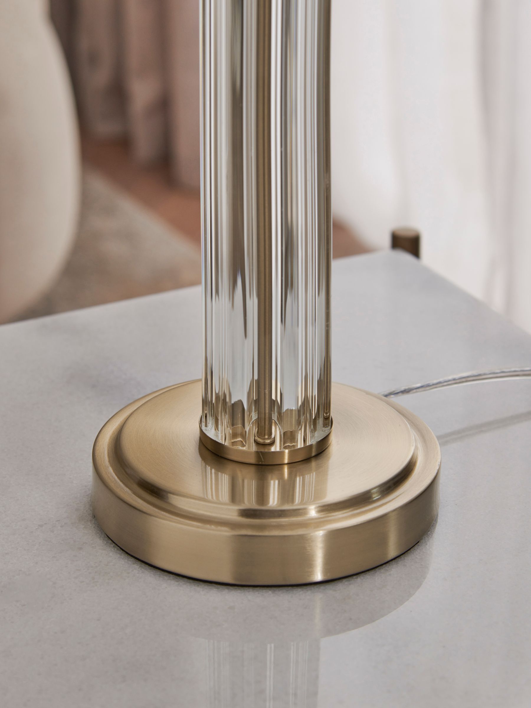 Buy Lipsy Gold Glass Table Lamp from the Next UK online shop