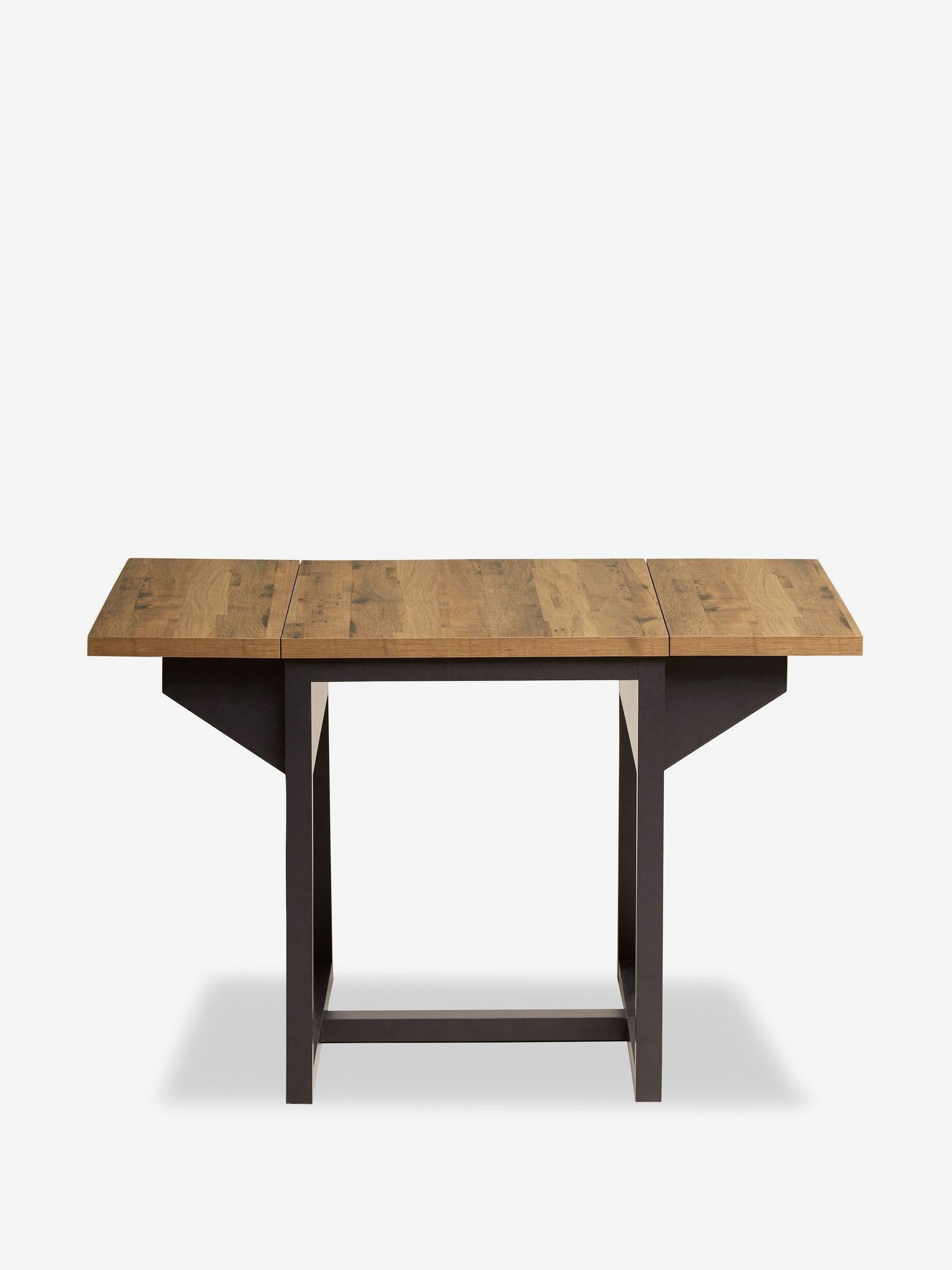 Buy Dark Natural Bronx 2 to 4 Seater Foldable Extending Dining Table ...