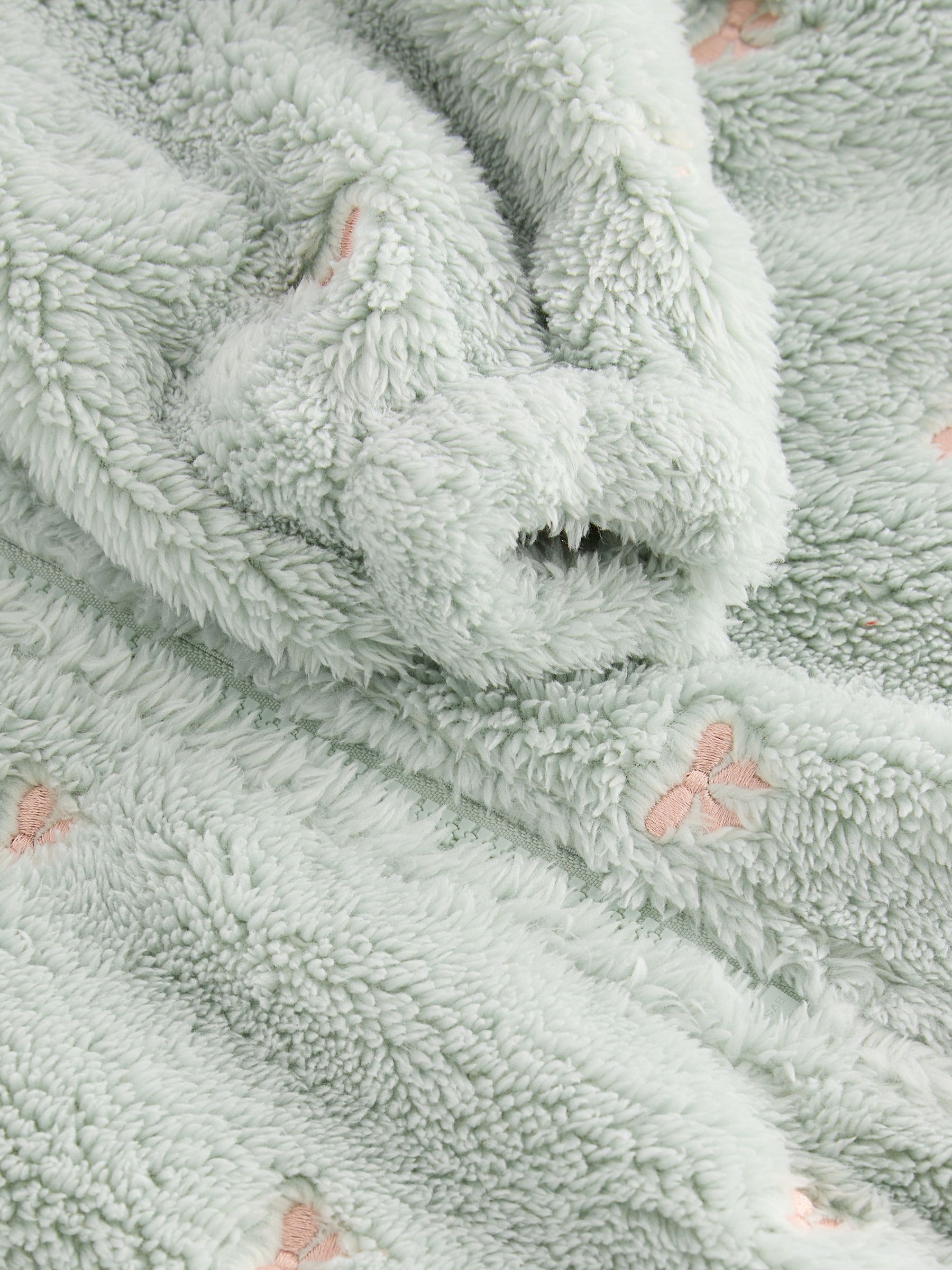 Buy Sage Green Bow Embroidered Fleece All-In-One (1.5-16yrs) from the ...
