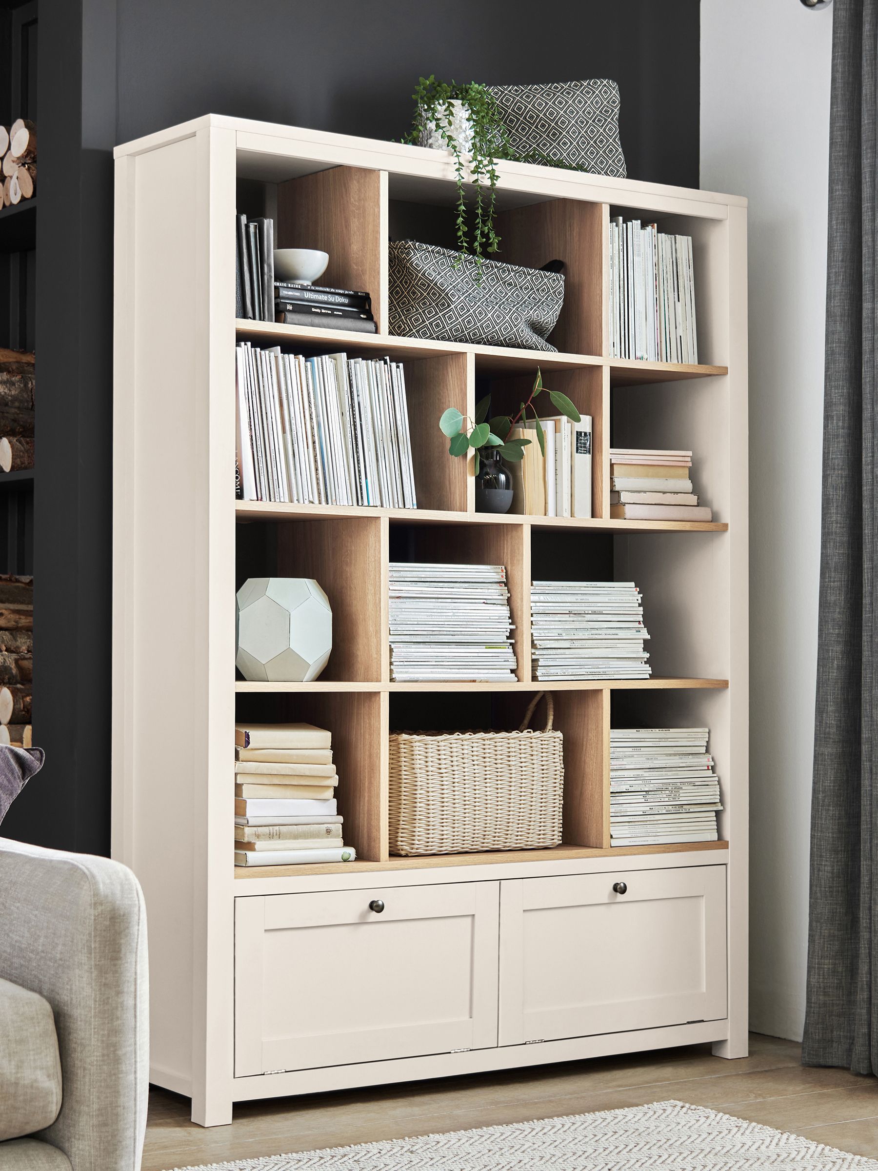 Buy Cream Malvern Oak Effect Display Shelf from the Next UK online shop