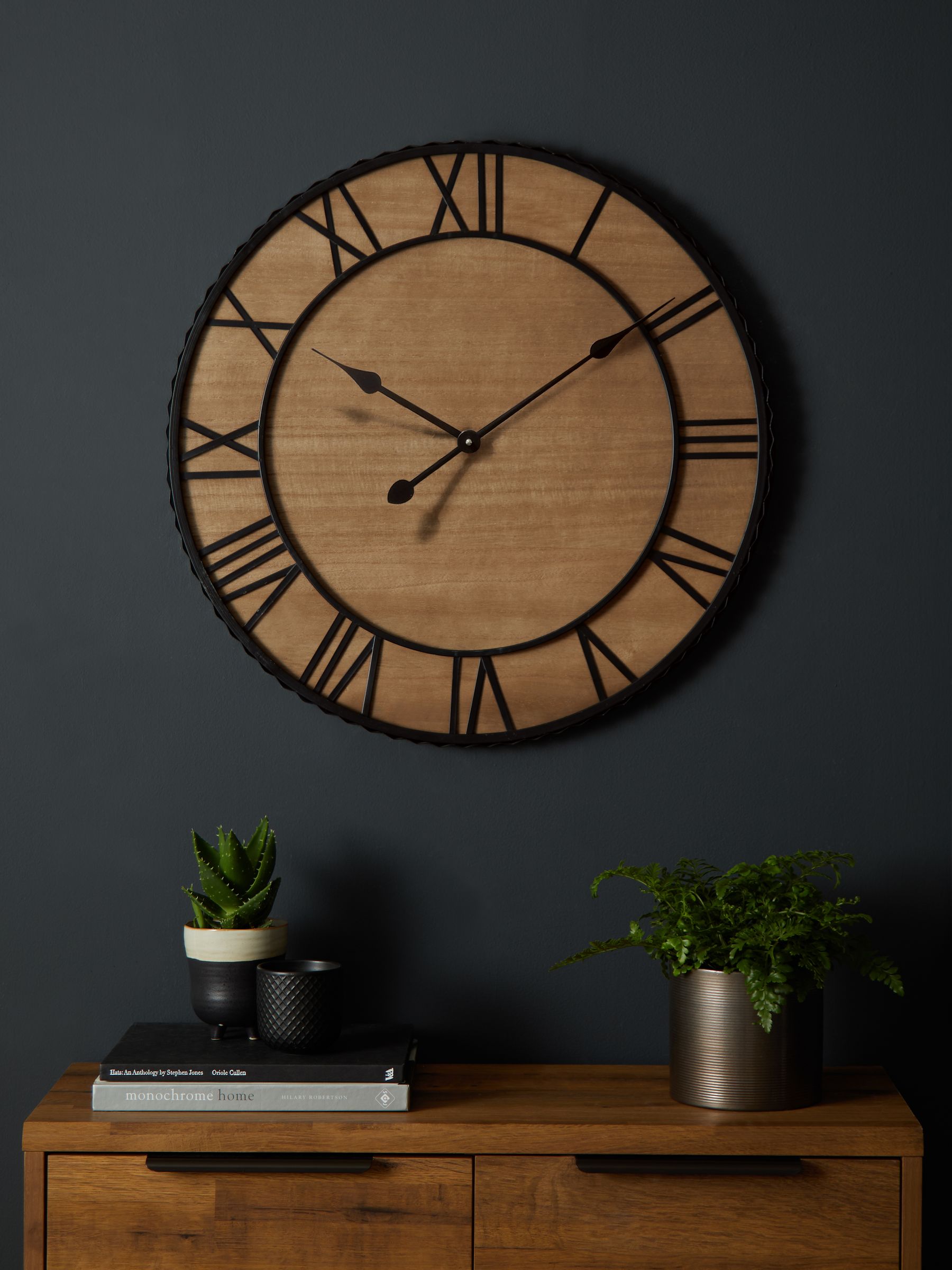 Buy Natural Bronx 60cm Wooden Wall Clock from the Next UK online shop