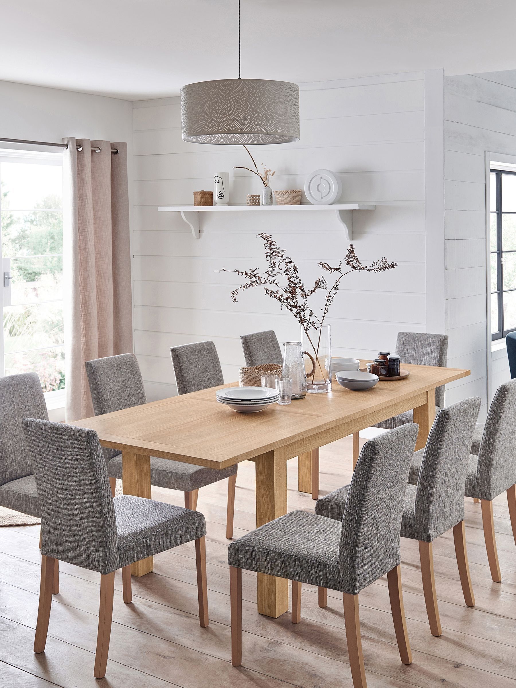 Buy Natural Malvern Oak Effect Dining Table from the Next UK online shop