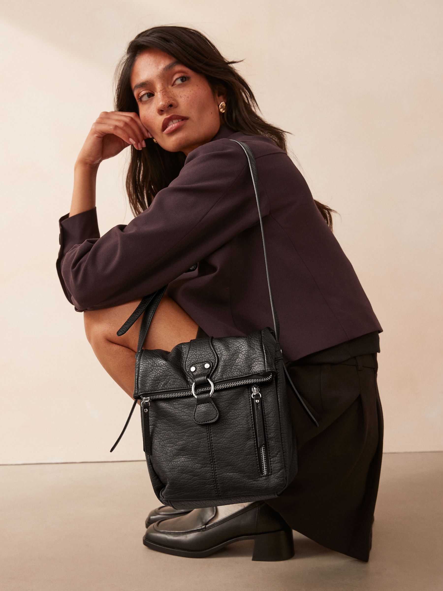 Buy Black Utility Style Messenger Bag from the Next UK online shop