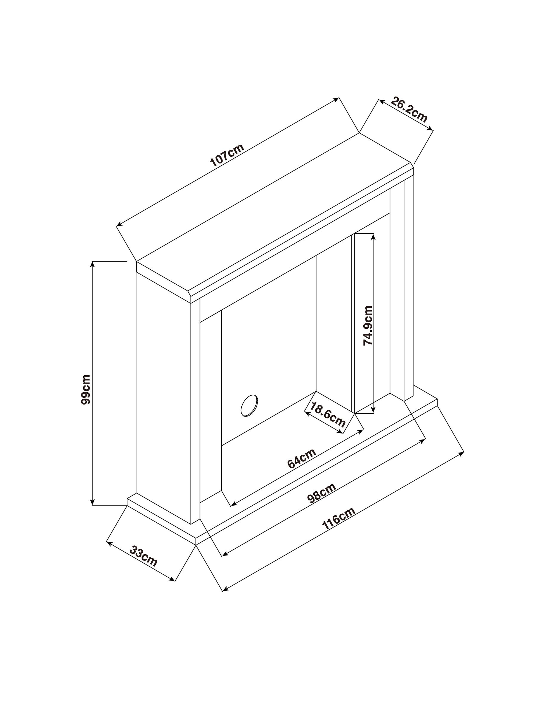 Buy Dark Bronx Oak Effect Fire Surround from the Next UK online shop