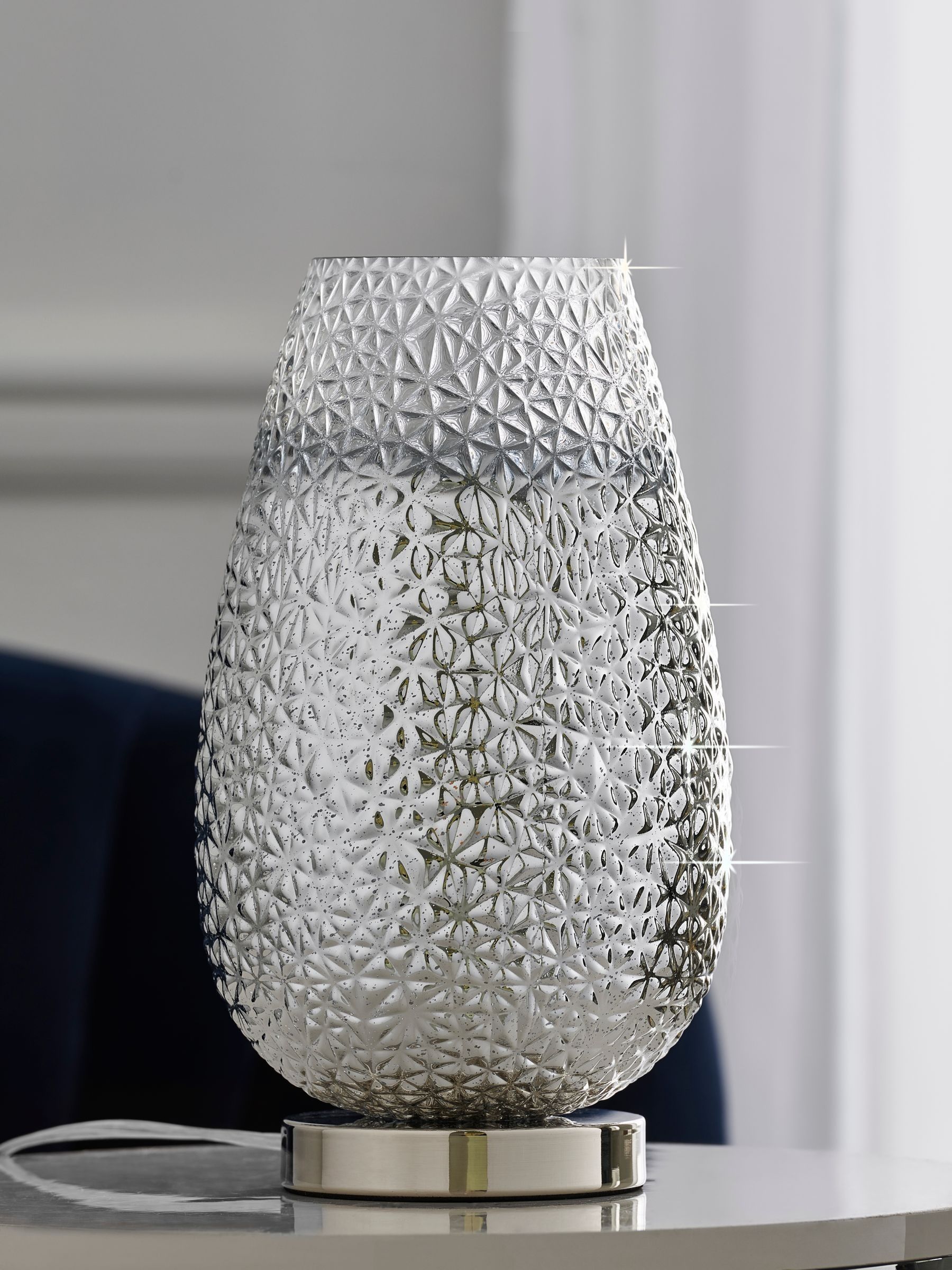 Buy Chrome Monroe Large Touch Table Lamp from the Next UK online shop