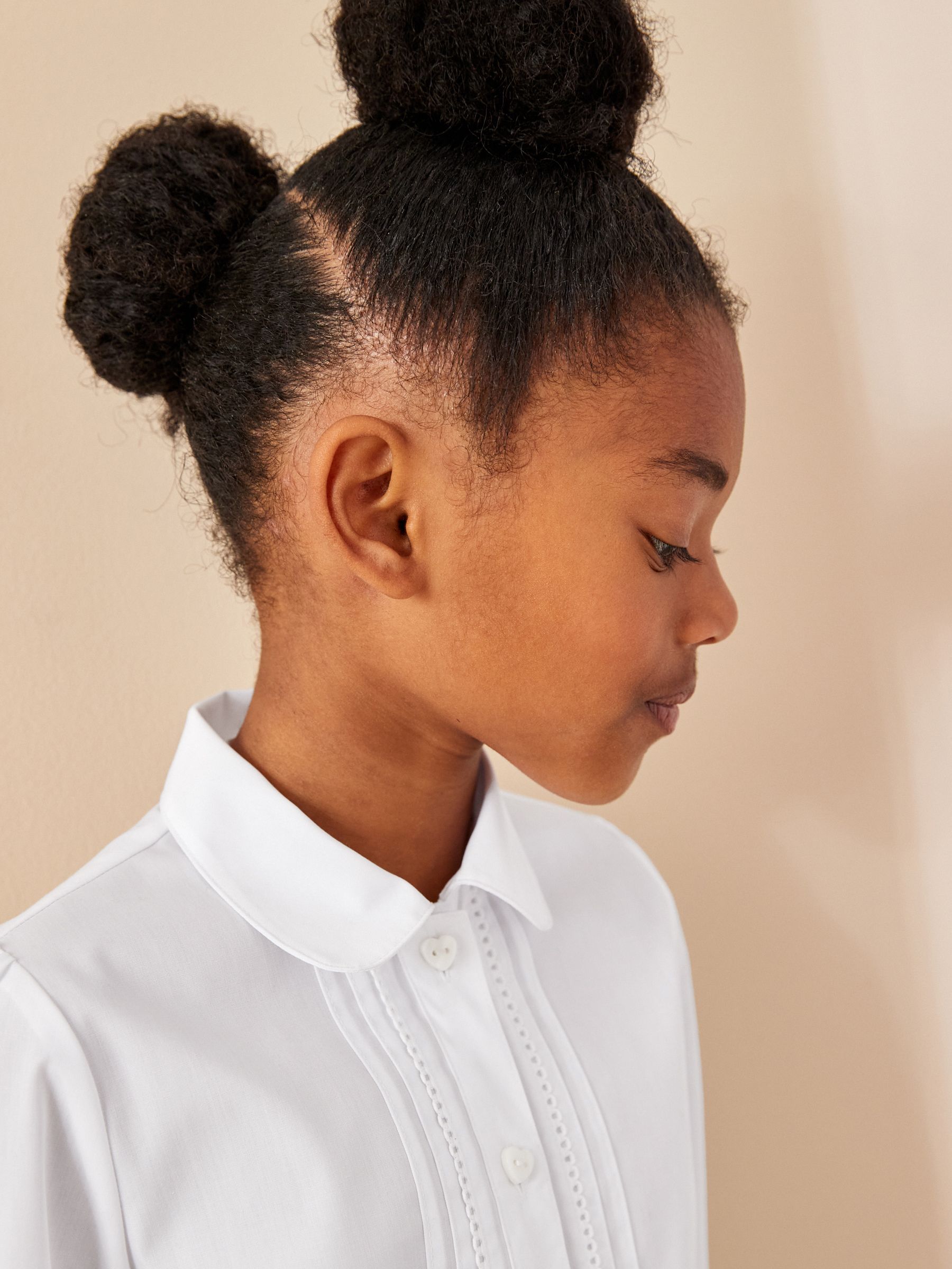 Buy White Long Sleeve Lace Trim School Blouse (3-14yrs) from the Next ...