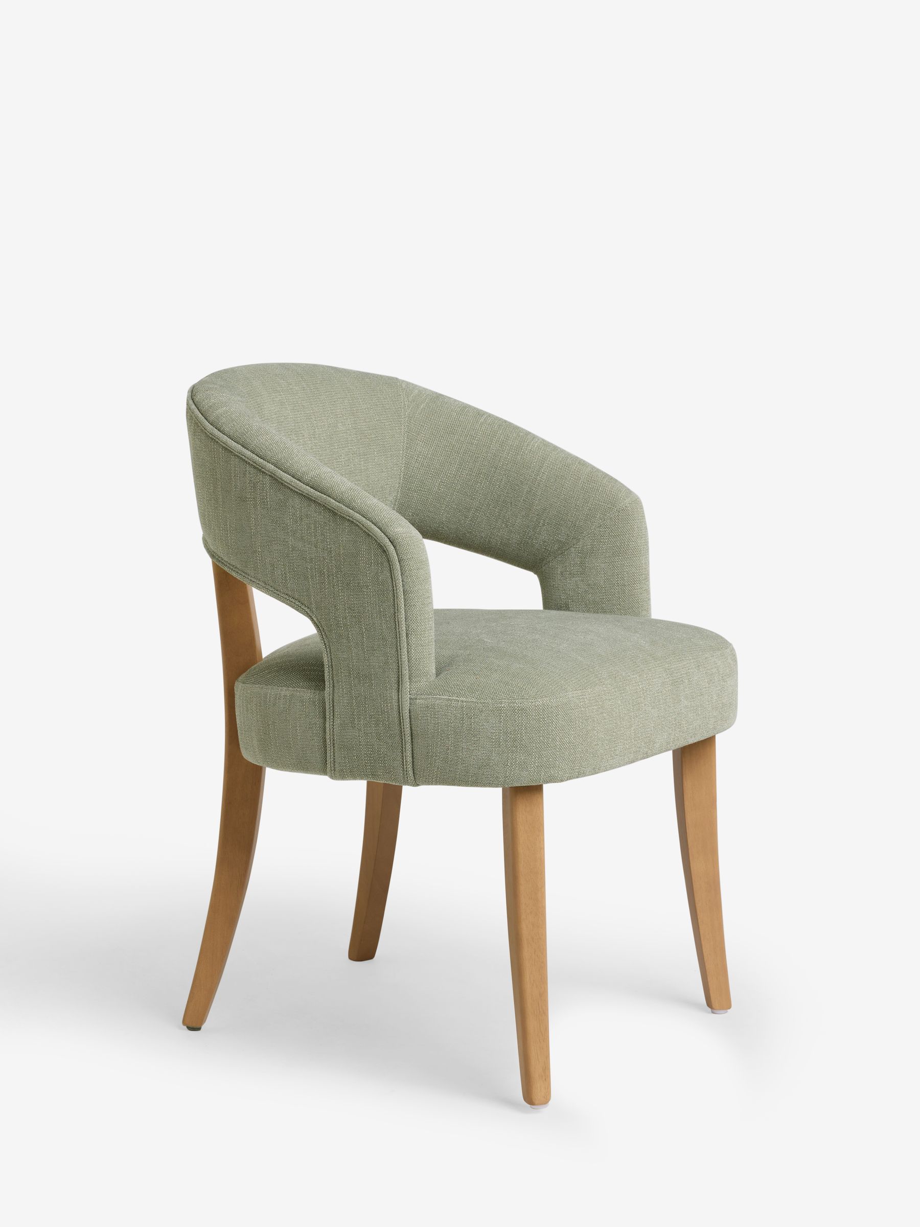 Buy Set of 2 Soft Texture Sage Green Remi Light Wood Leg Dining Chairs ...