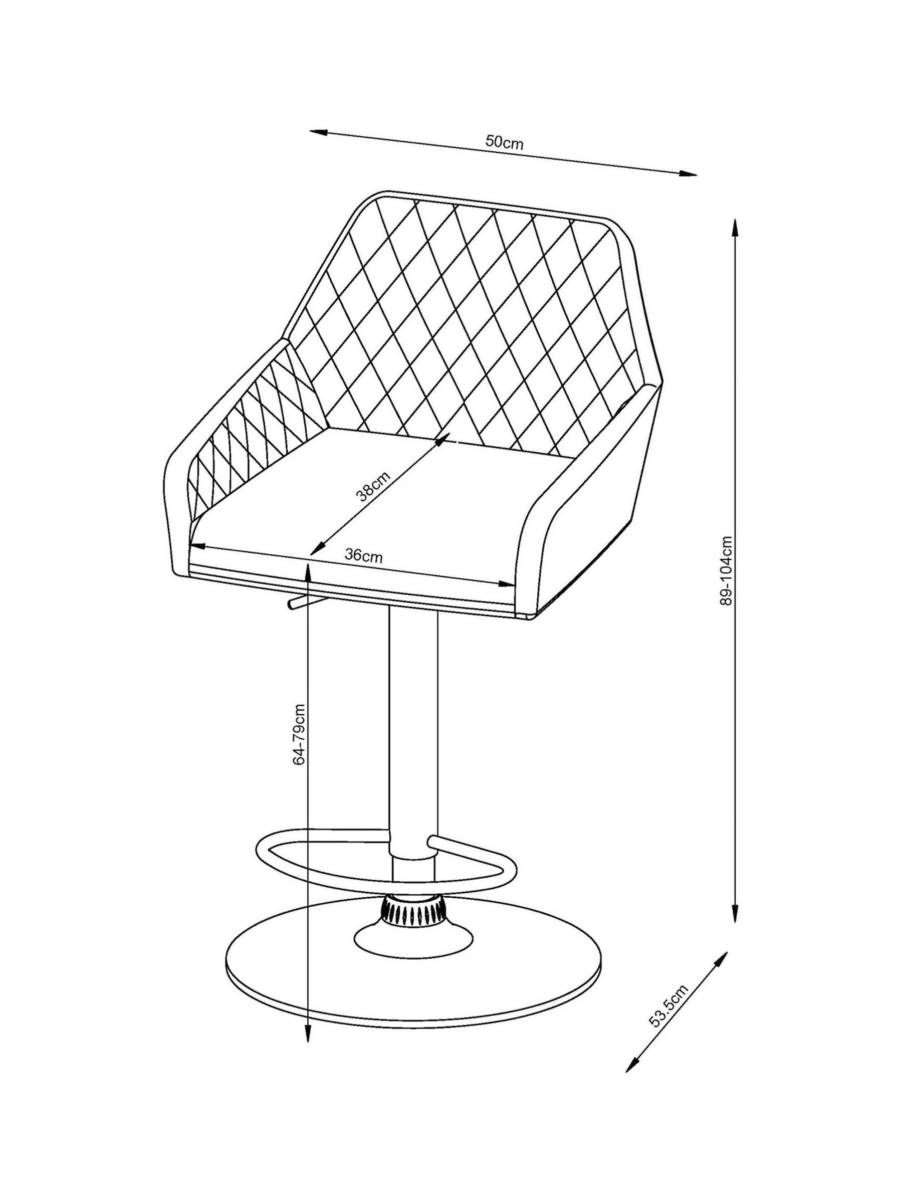 Buy Soft Velvet Rust Brown Hamilton Quilted Kitchen Bar Stool from the ...