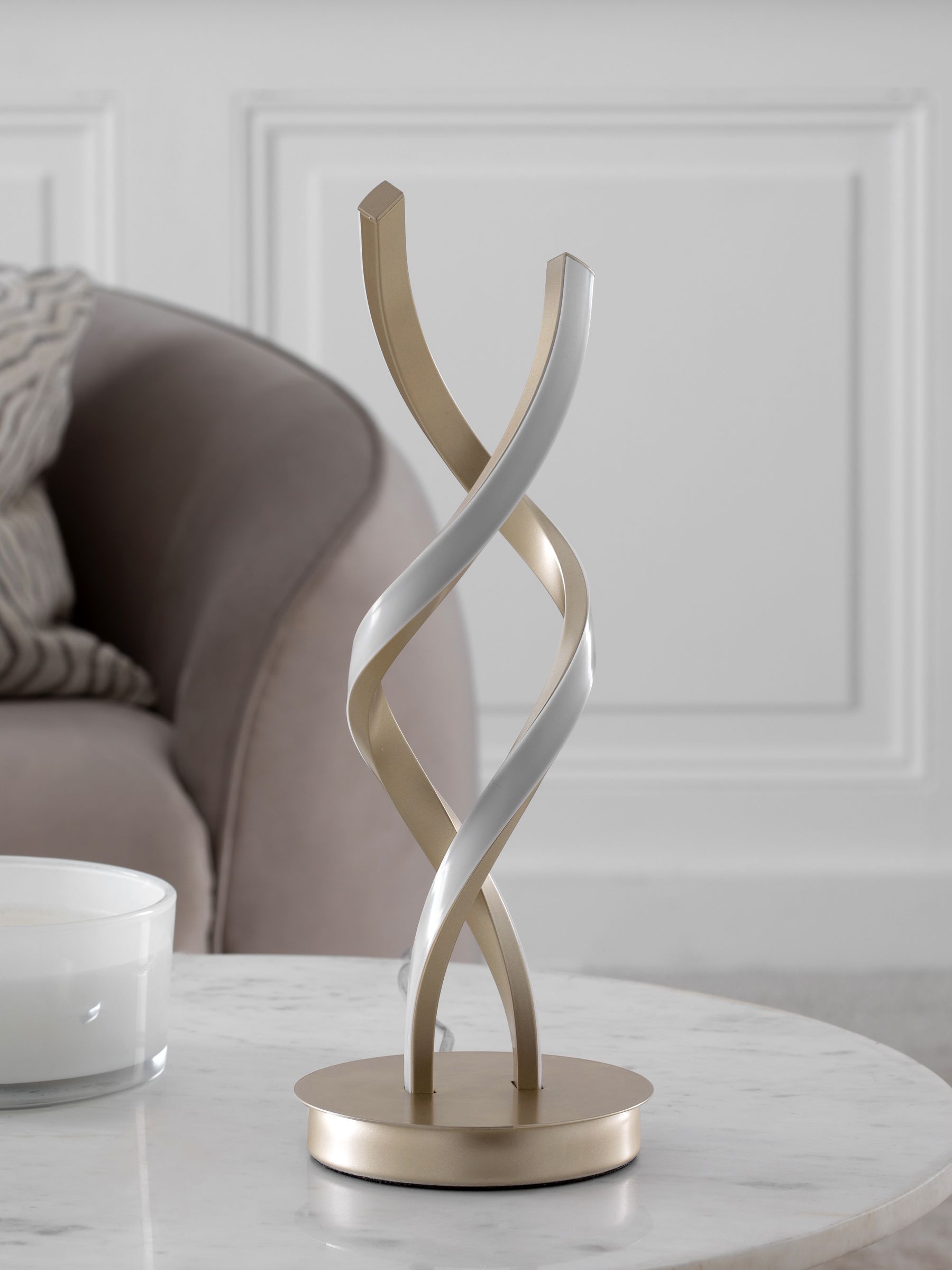 Buy Champagne Gold Callie LED Table Lamp from the Next UK online shop