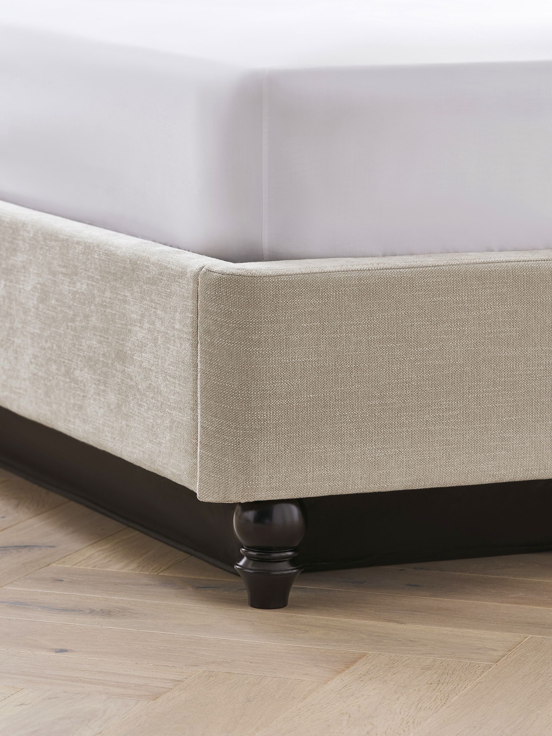 Buy Soft Texture Light Natural Hartford Upholstered Ottoman Storage Bed ...