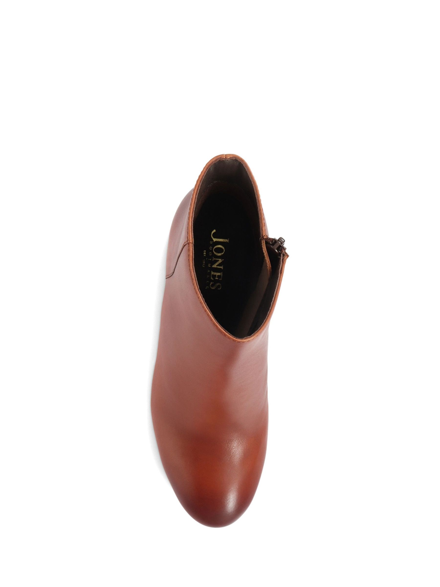 Buy Jones Bootmaker Brown Neptune Leather Heeled Ankle Boots from the ...