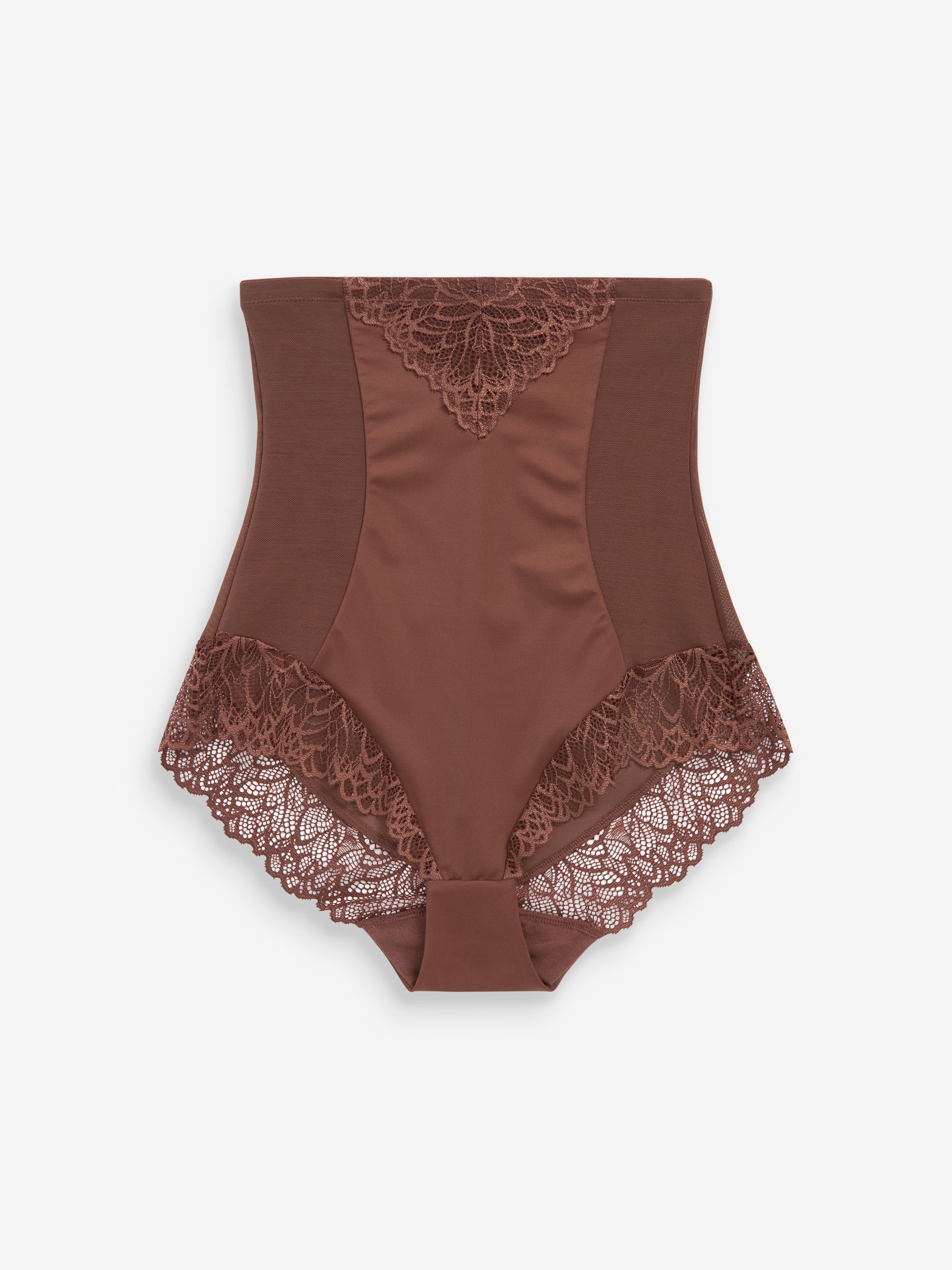 Buy Chocolate Brown Super High Waist Briefs Firm Tummy Control Shaping ...