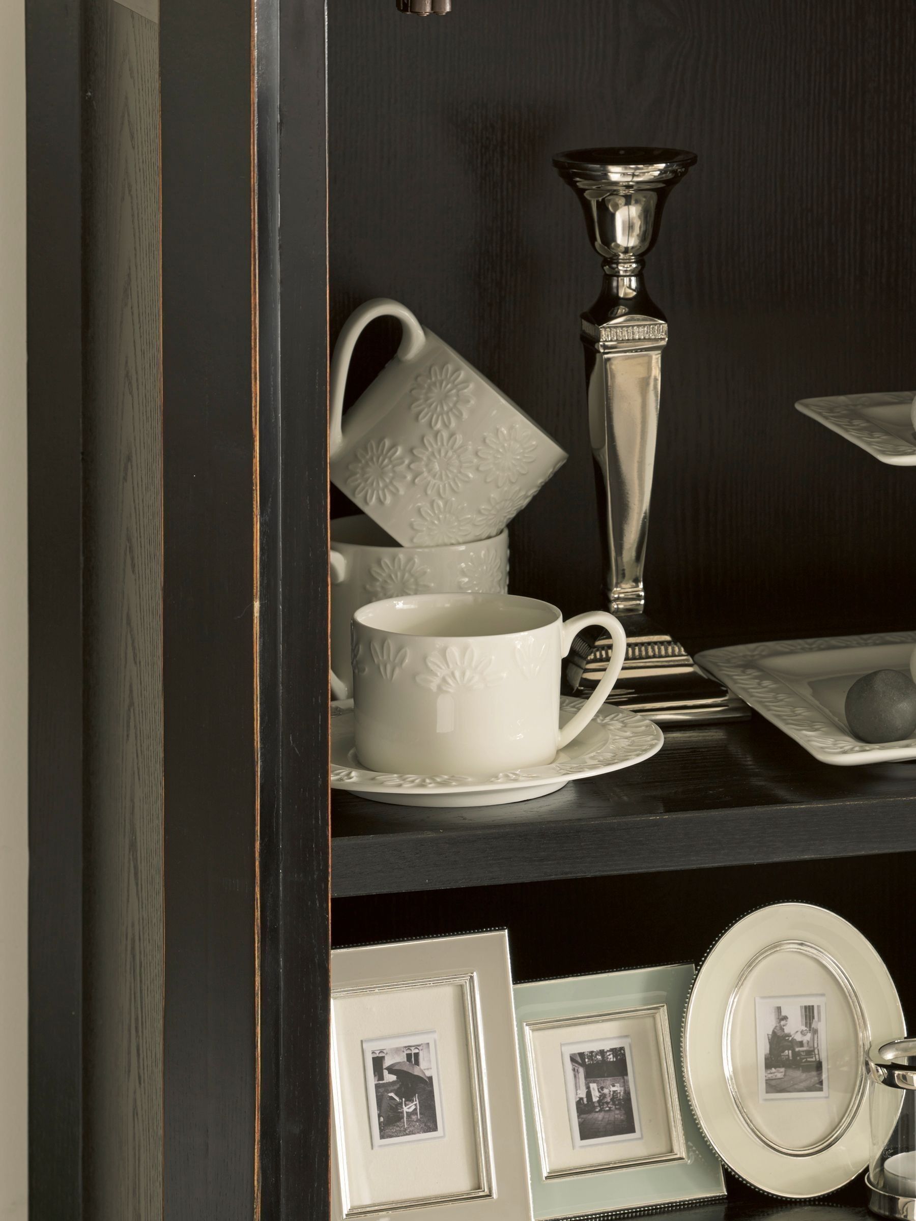 Buy Laura Ashley Black Henshaw 2 Door 2 Drawer Display Small Unit from ...